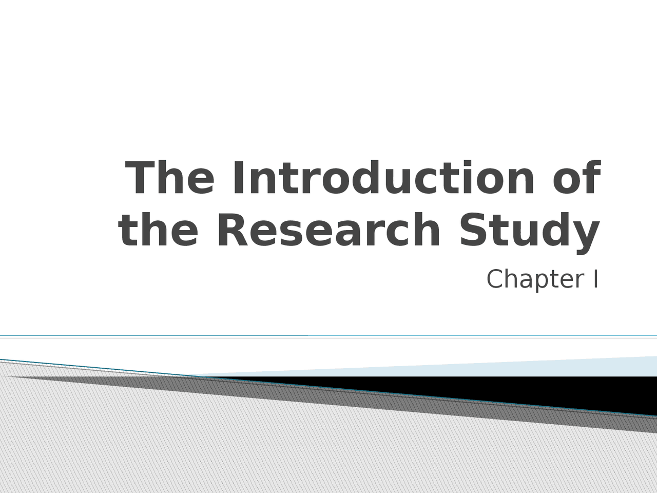 The Introduction Of Research Docsity