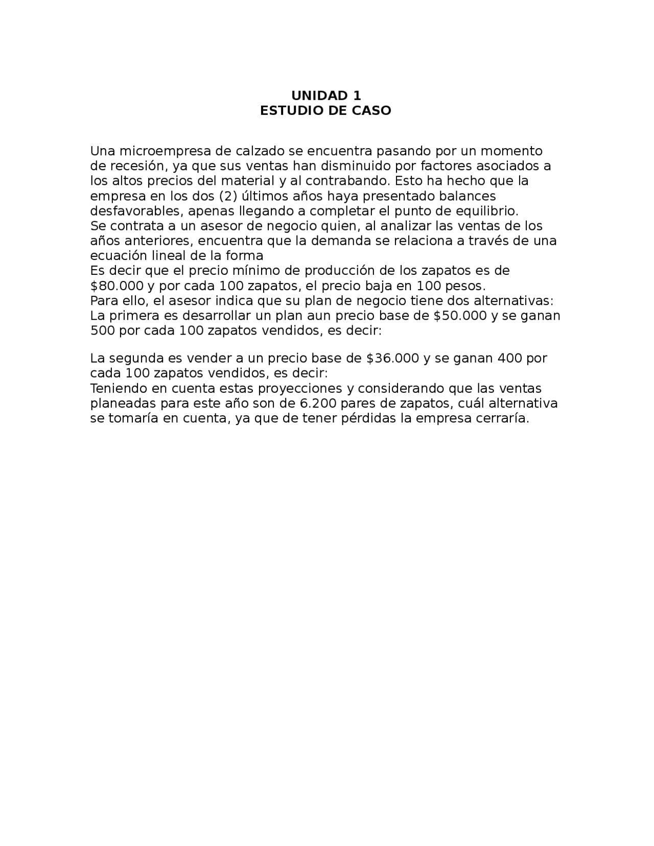 Ejercicios Álgebra Lineal Docsity