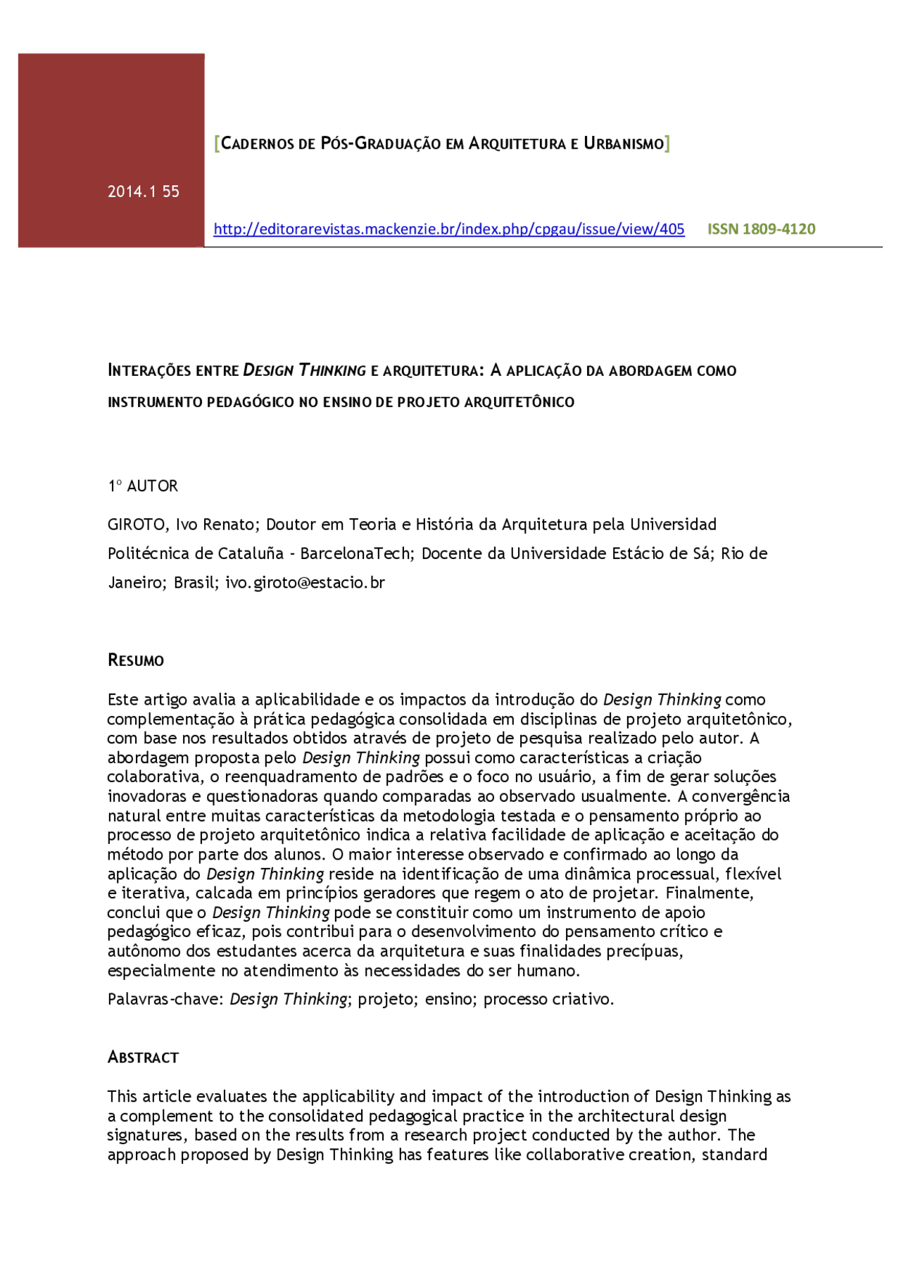 Interações Entre Design Thinking E A Arquitetura Docsity