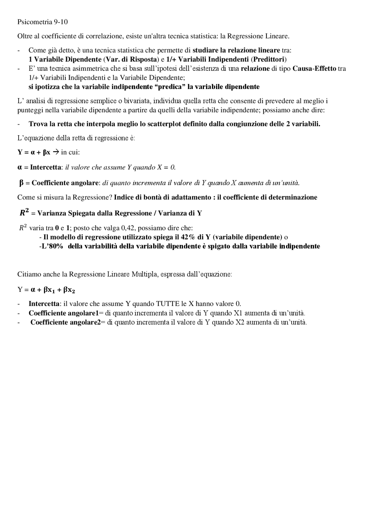 Appunti Psicometria Integrando Slides Docsity