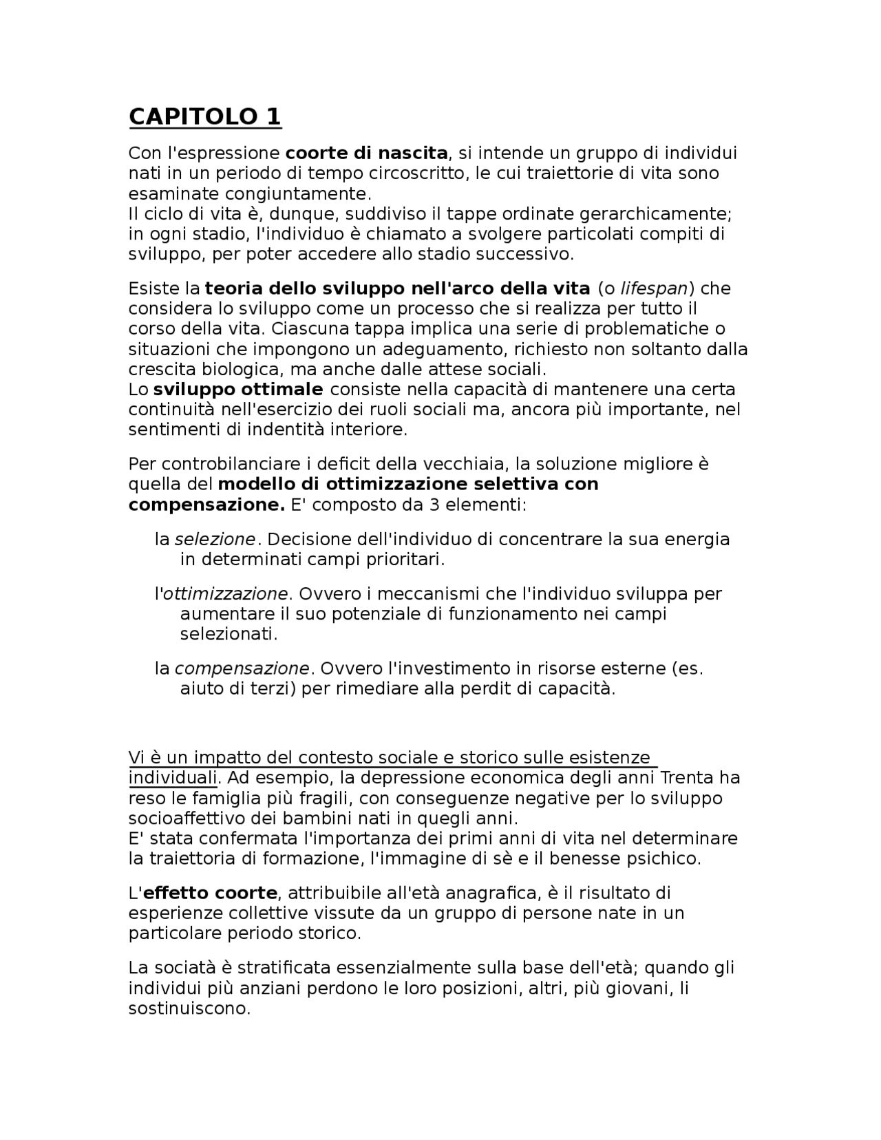 Riassunti Libro Percorsi Di Vita Docsity