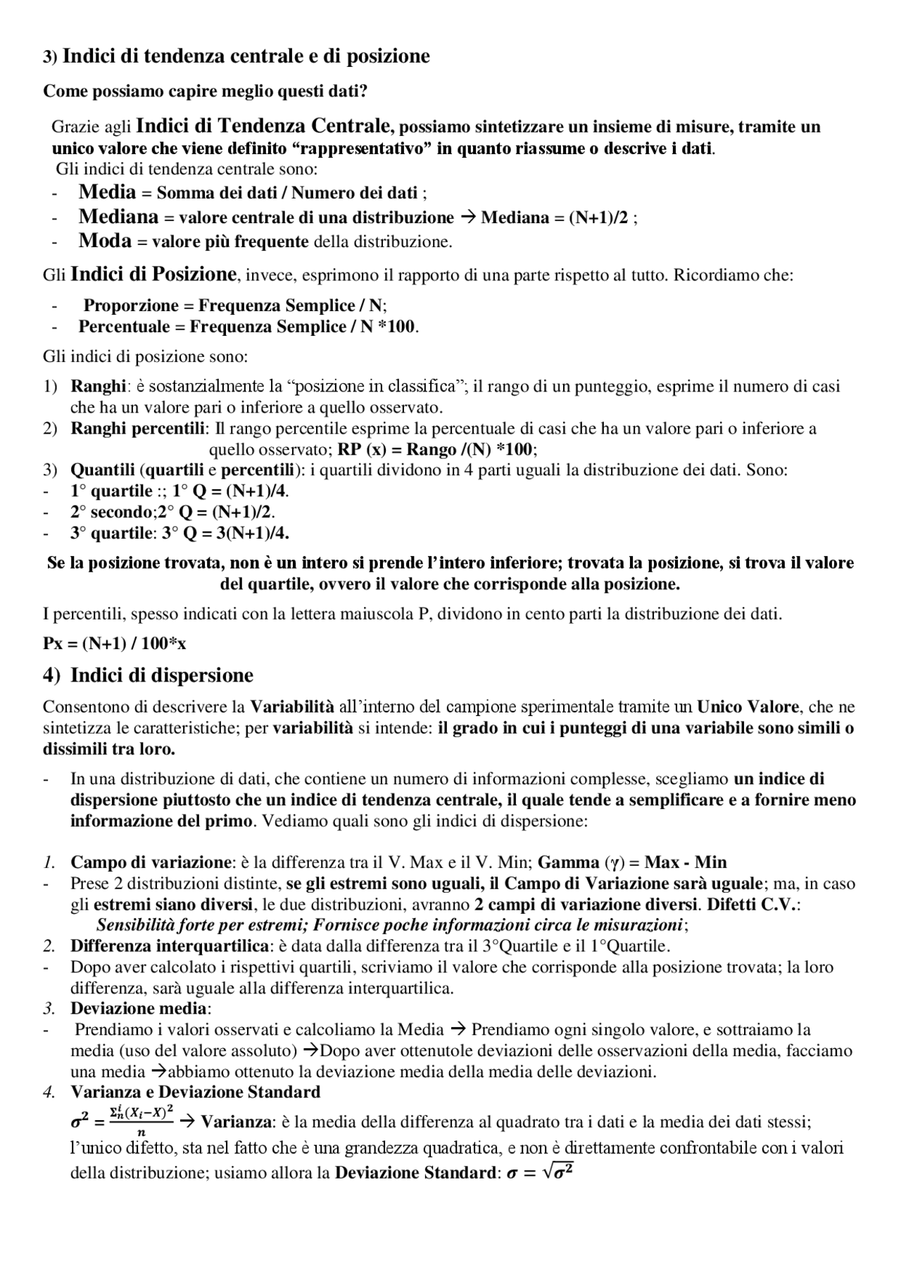 Appunti Psicometria Integrando Slides Docsity