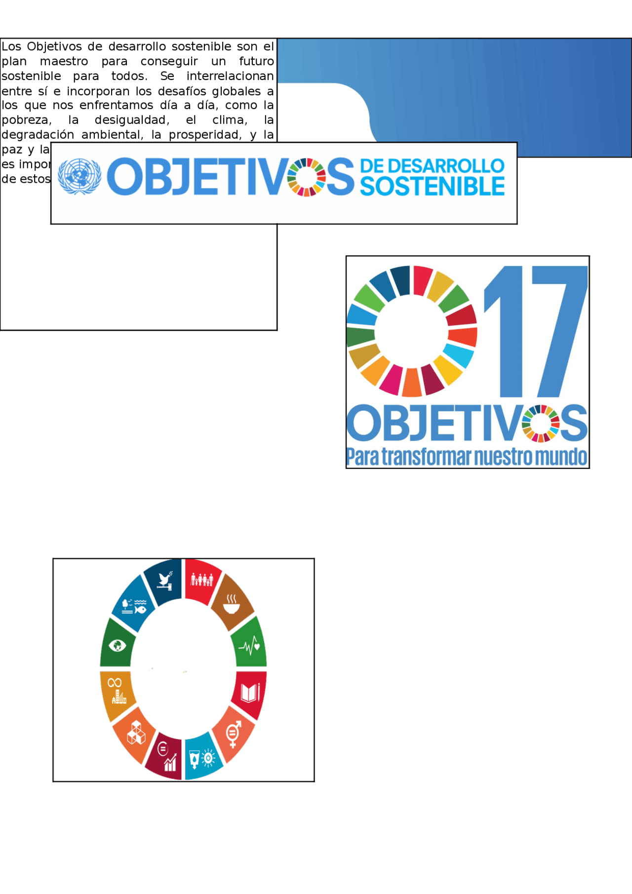Objetivos Del Desarrollo Sostenible Docsity