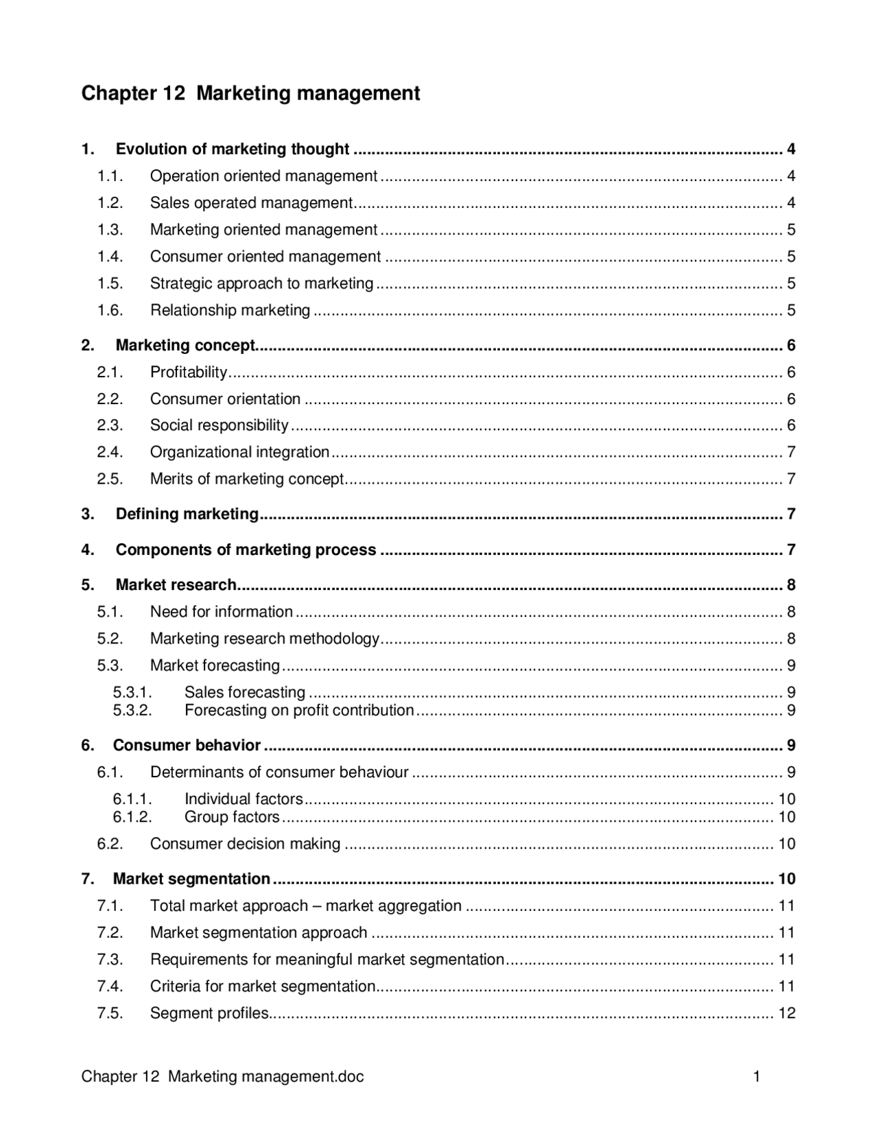 Business Management study notes - Docsity