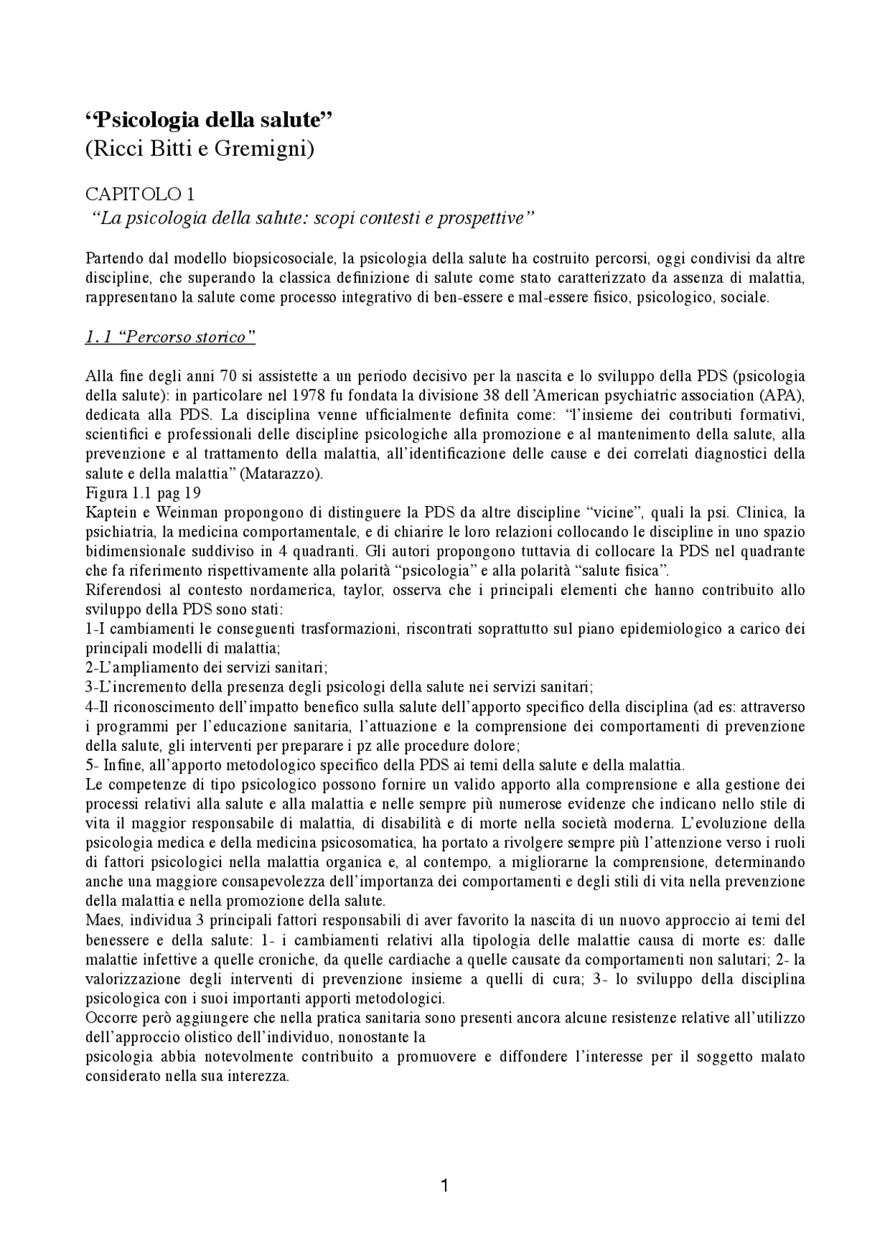 Psicologia Della Salute Modelli Teorici Di Riferimento Docsity