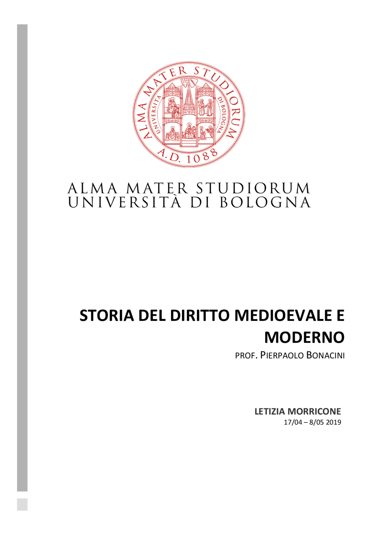 Storia Del Diritto Medioevale E Moderno Ii Parte Docsity