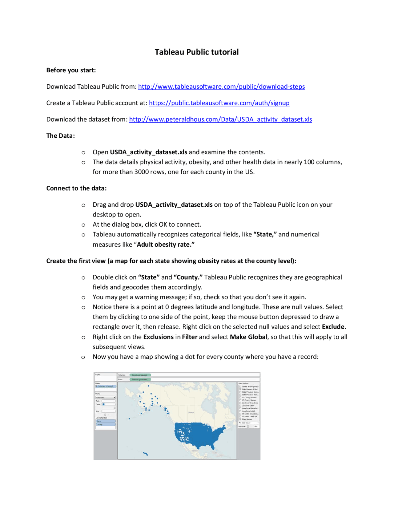 Tableau Public Tutorial Docsity