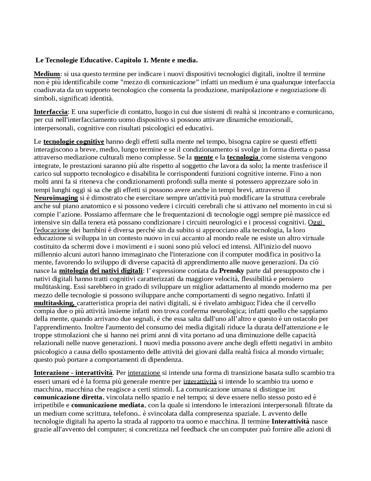 Tecnologie Educative Docsity