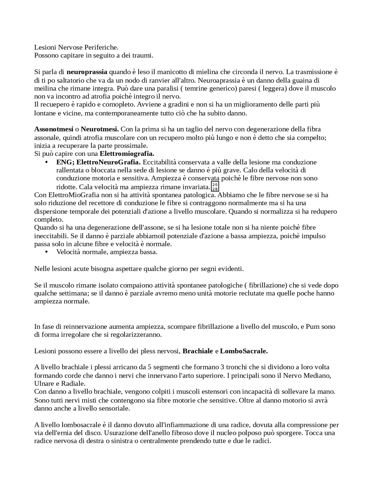 Neurologia Scienze Motorie Parma Docsity