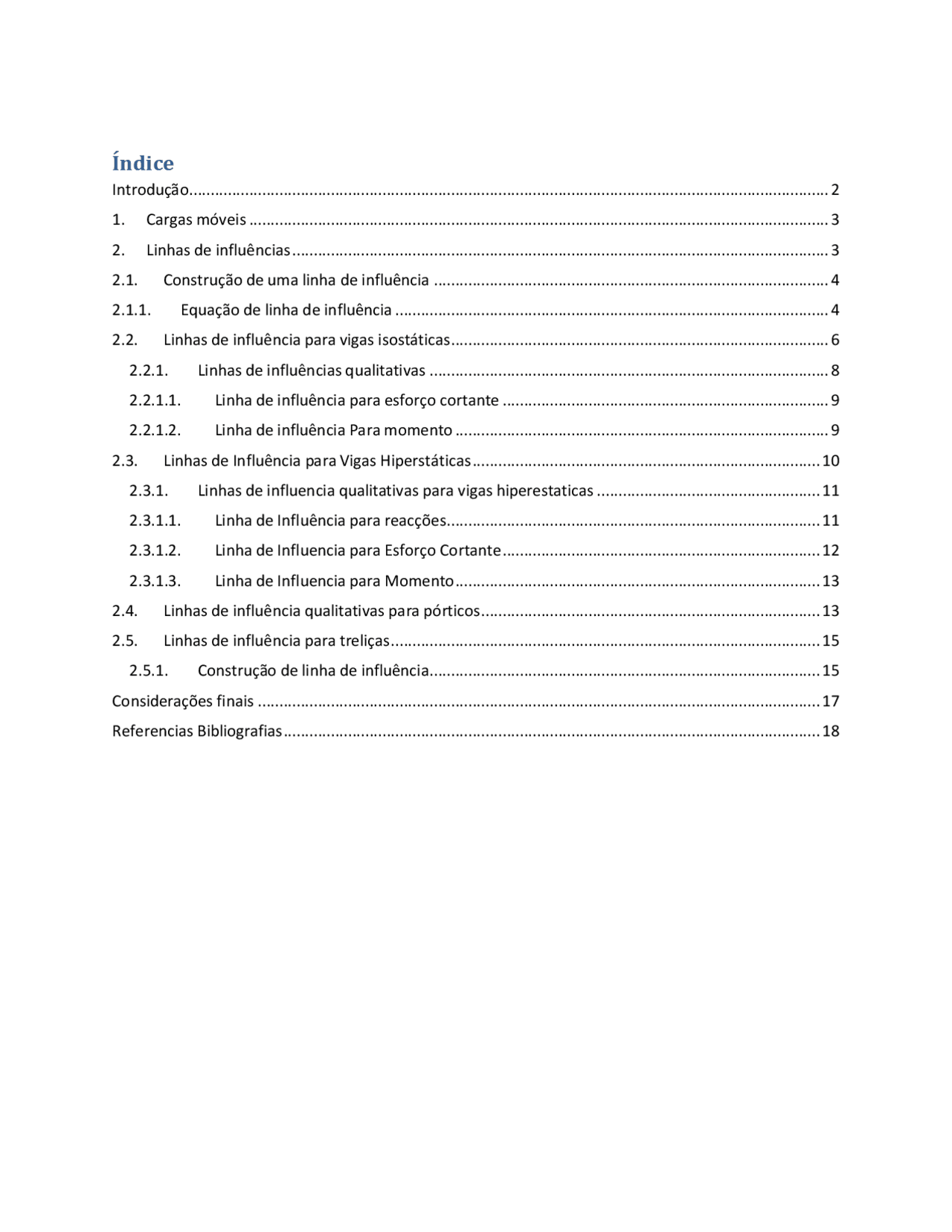 Linhas De Influencia Docsity