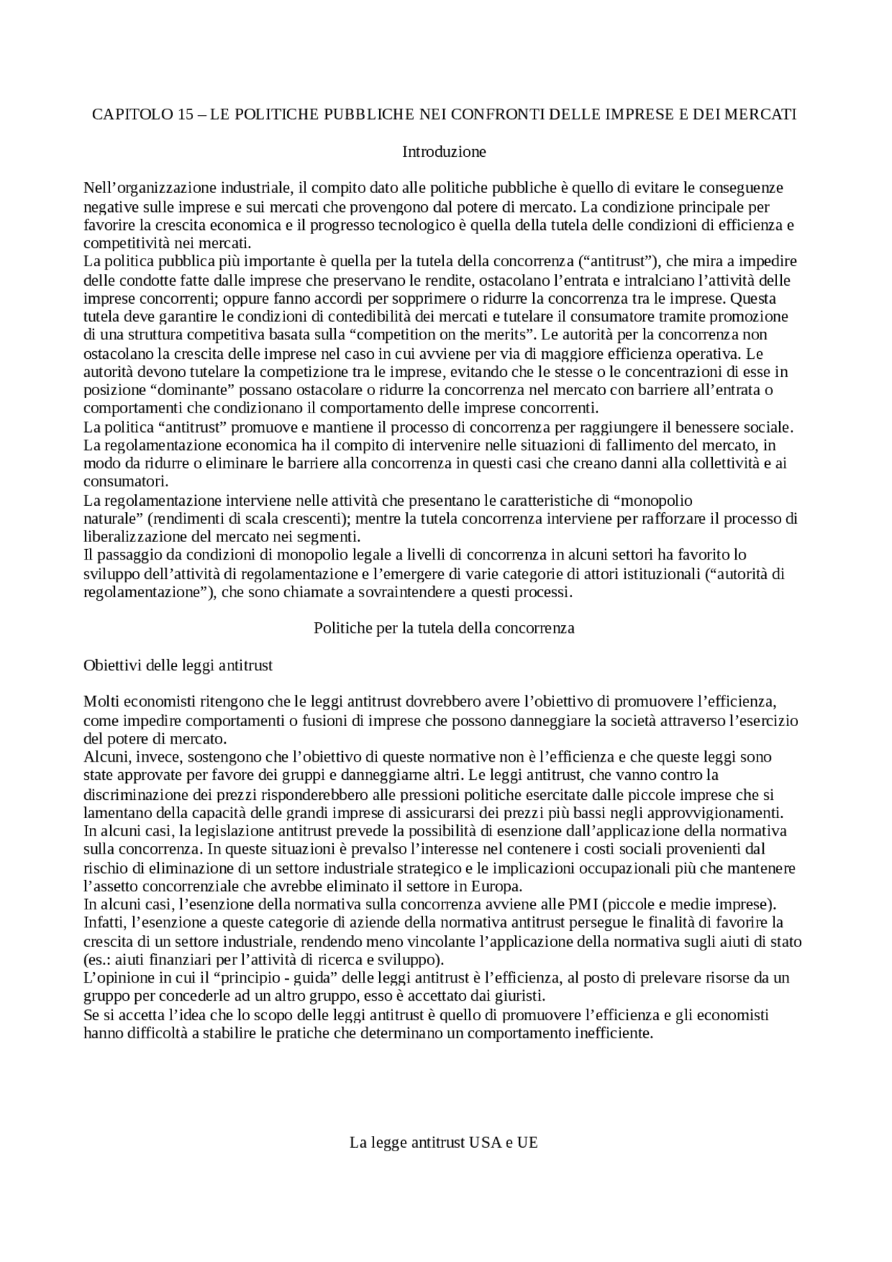 Riassunto Di Economia Applicata Docsity
