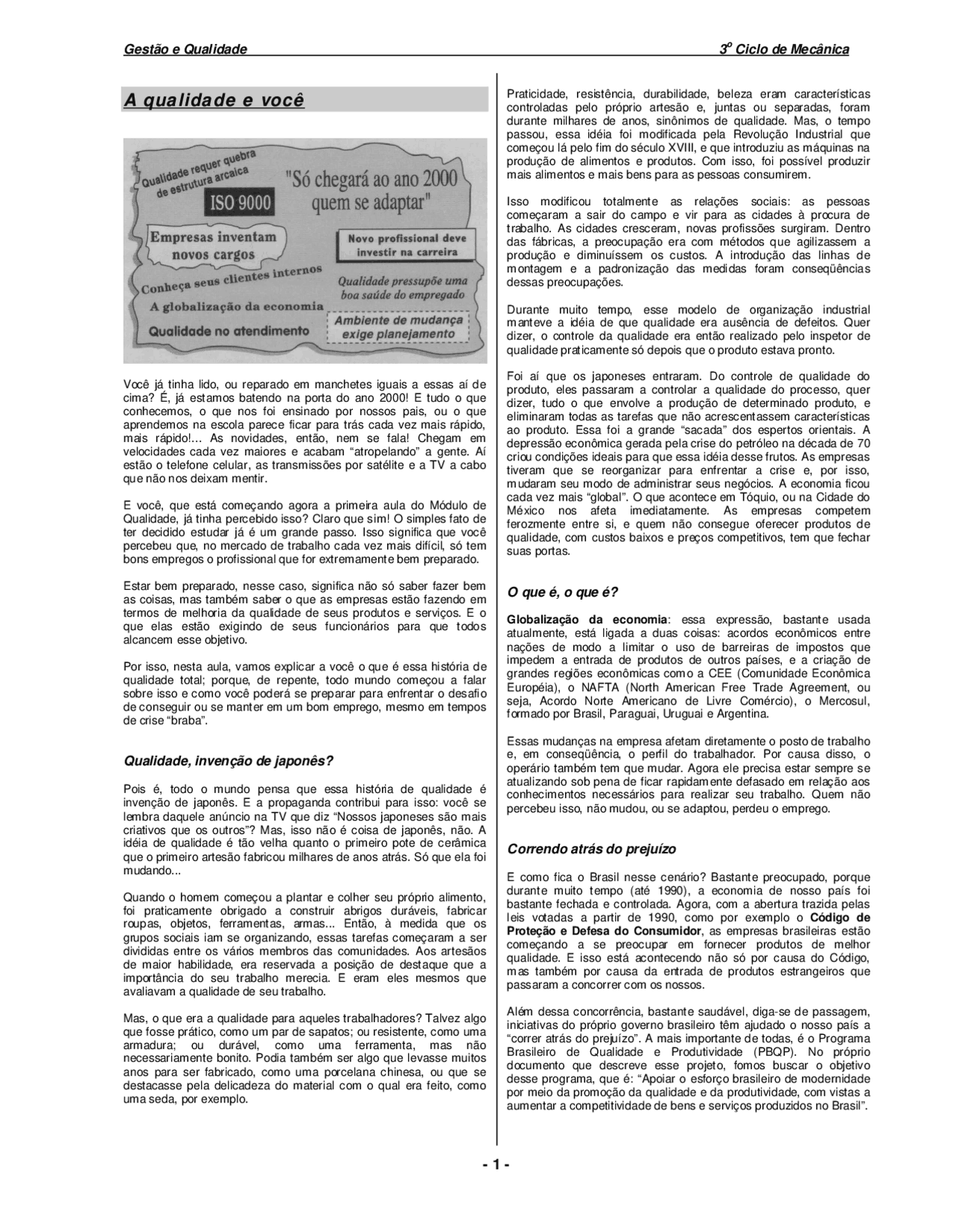Gestão Da Qualidade O Que é E Como Funciona Docsity