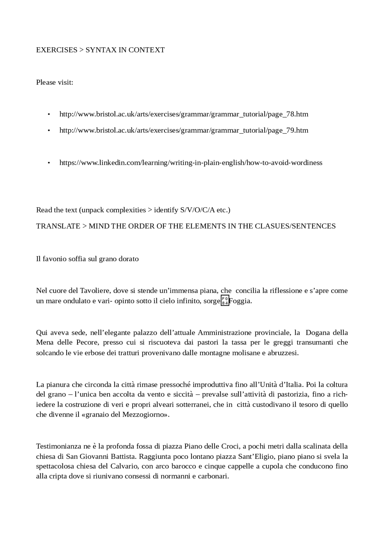 Lingua Inglese Dispense Docsity