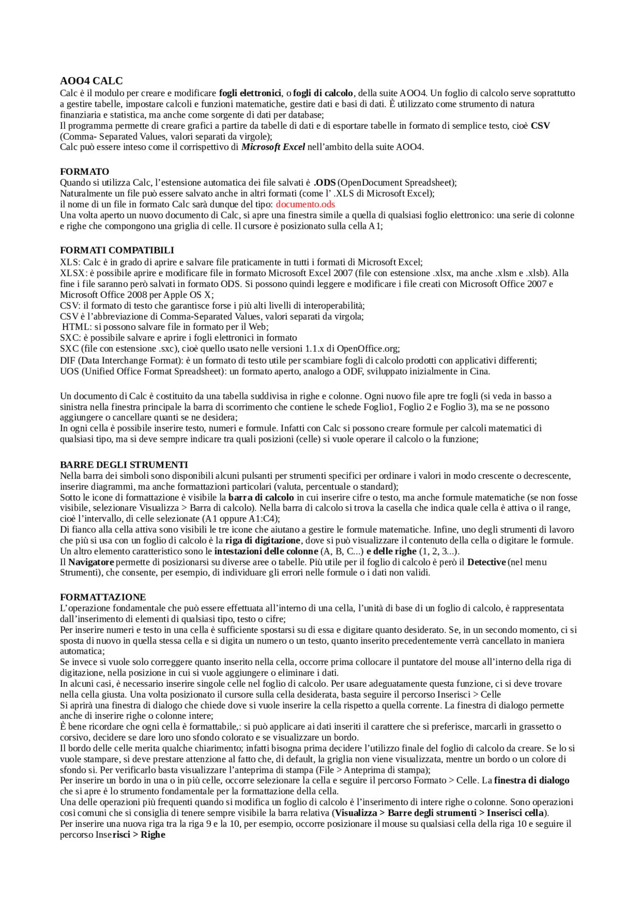 Riassunto Slide Informatica Docsity