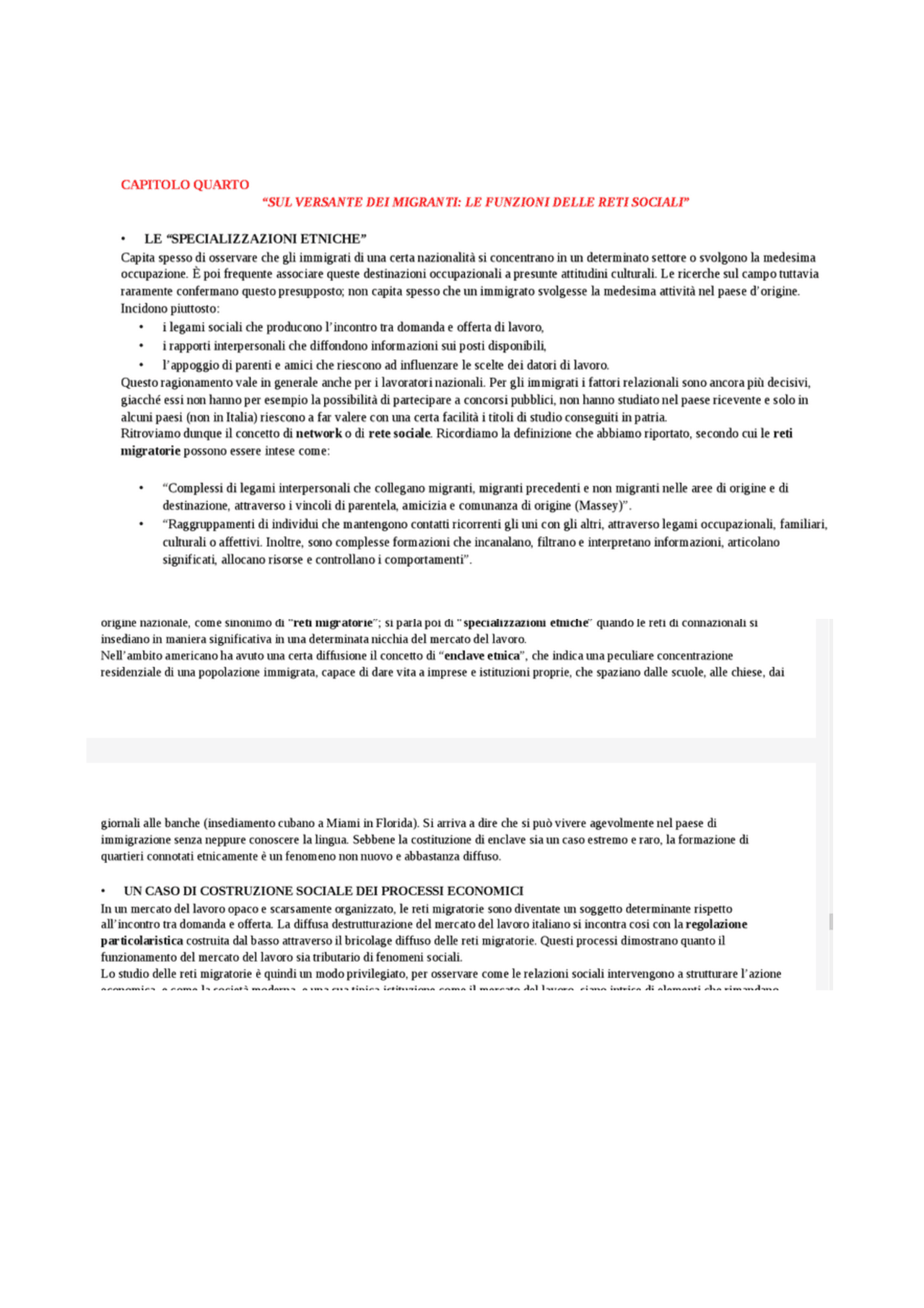 Ambrosini Sociologia Delle Migrazioni Cap 4 Docsity