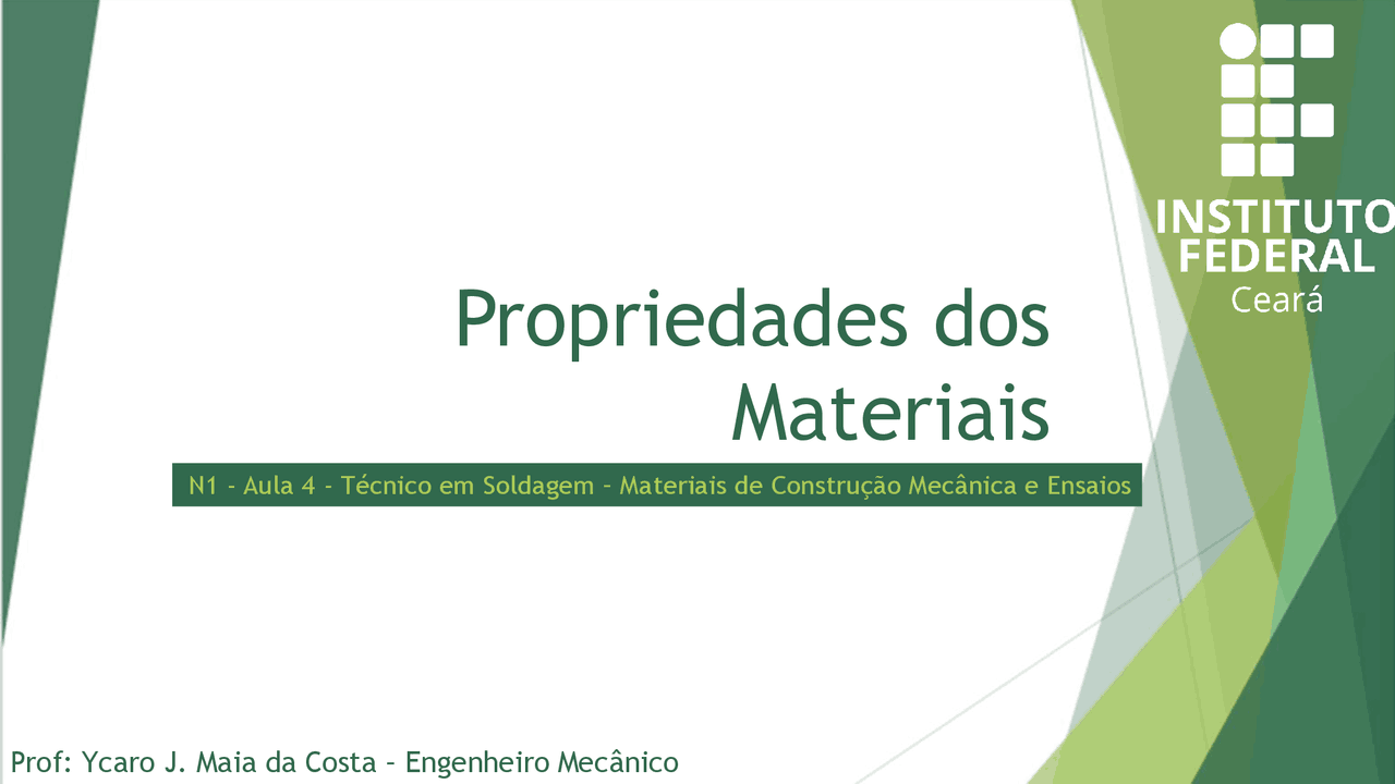 Propriedades Dos Materiais Docsity