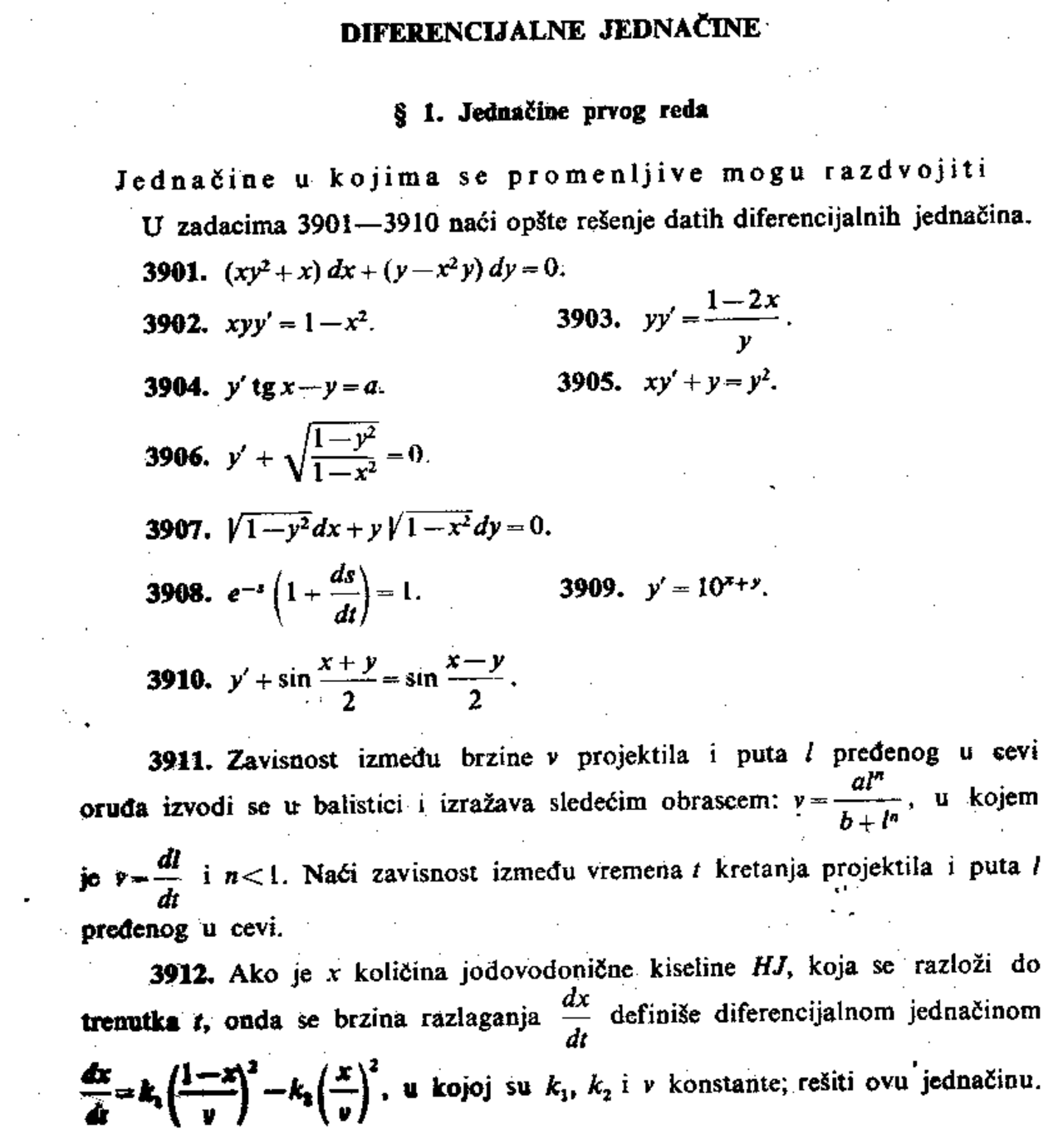 Diferencijalne Jednacine Matematika 3 Docsity