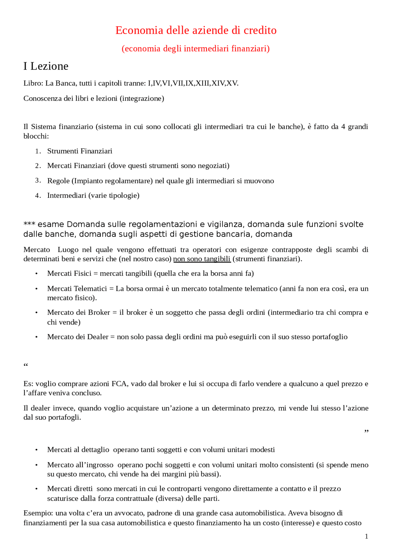 Appunti Eac Oriani Seconda Parte Docsity