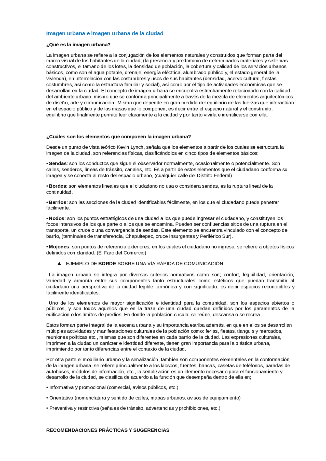 Imagen Urbana De Un Desarrollo Docsity