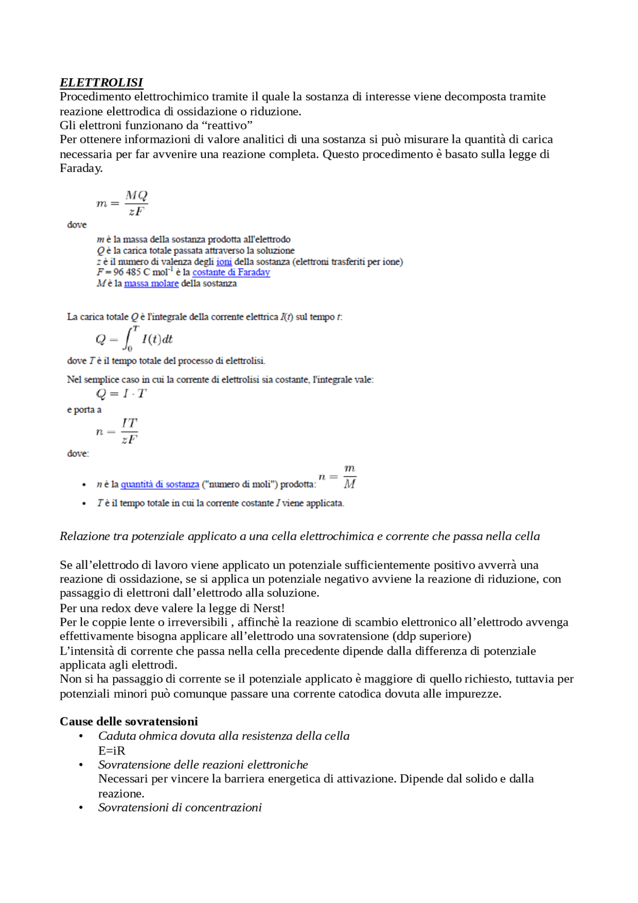 Esame Chimica Analitica Docsity