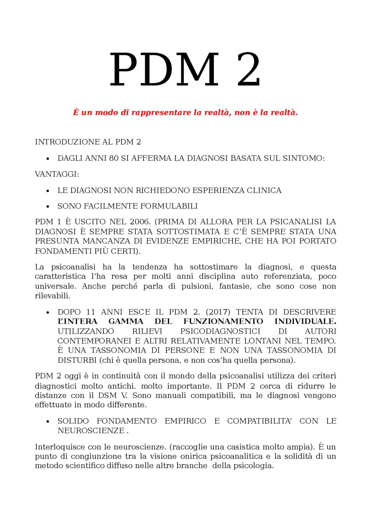 Manuale Diagnostico Psicodinamico Ii Edizione Docsity