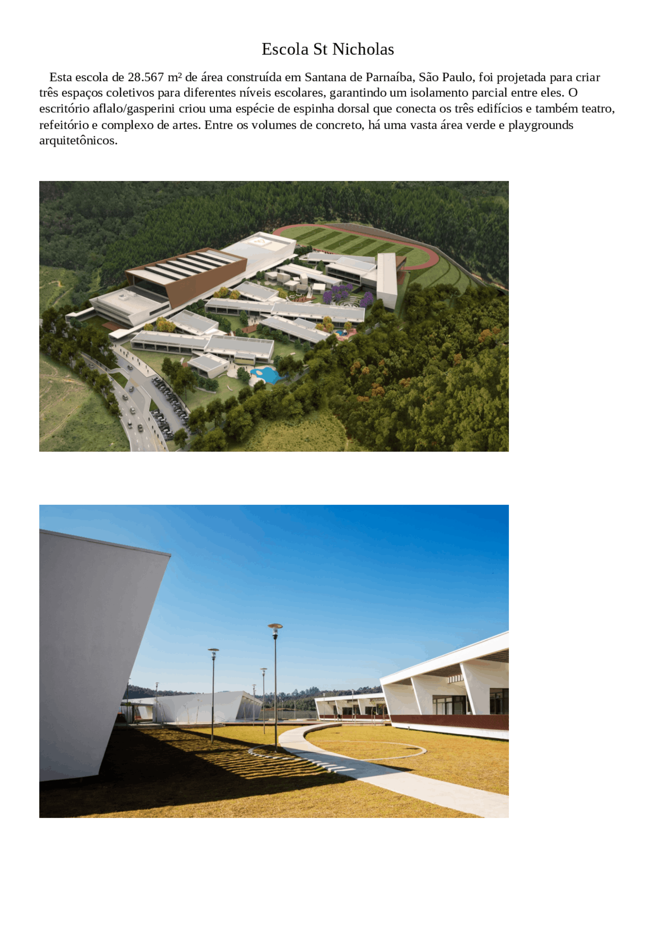 escolas funcionais de arquitetura e urbanismo | Exercícios História ...