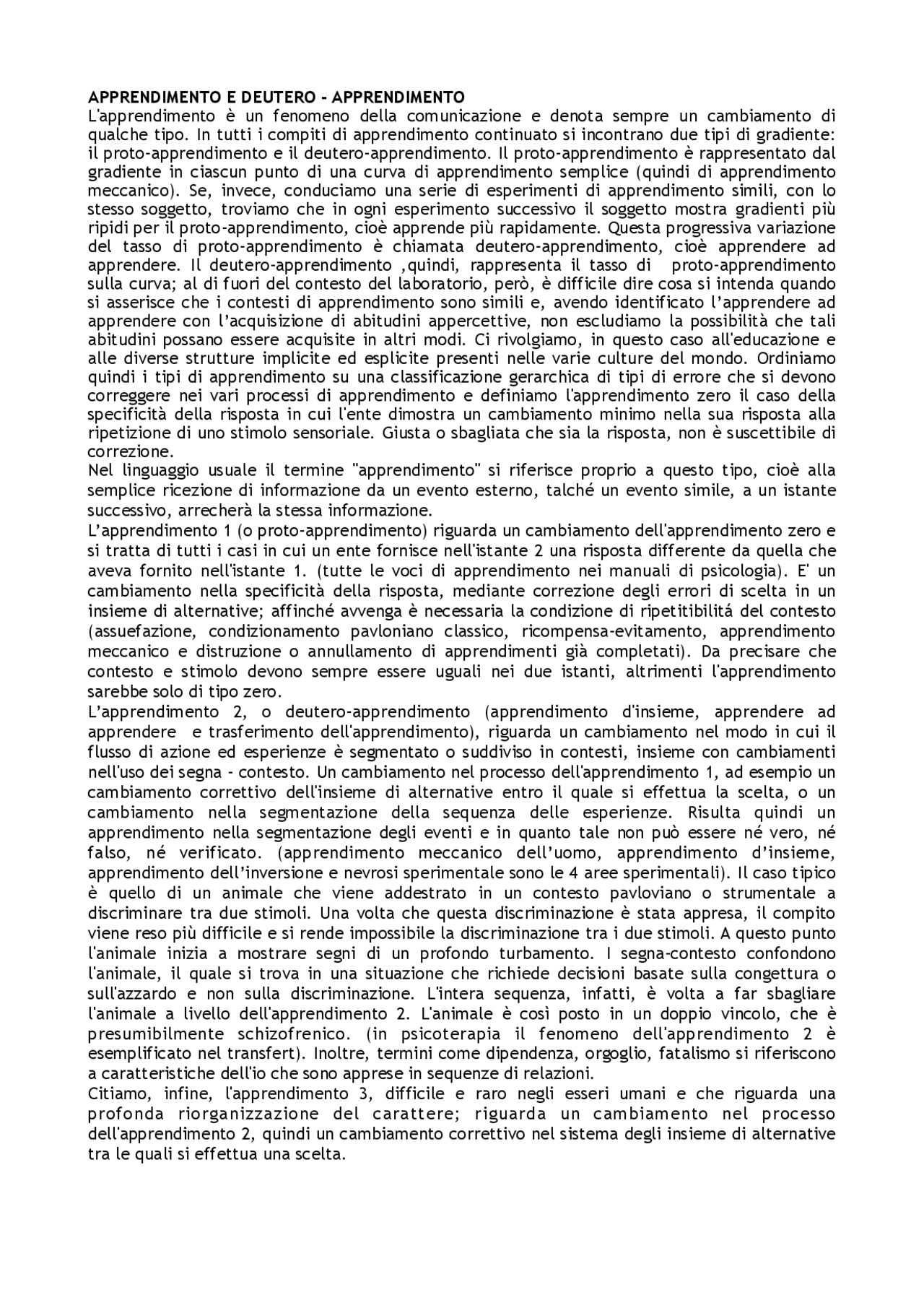 Bateson Per Unecologia Della Mente Schemi E Mappe Concettuali Di