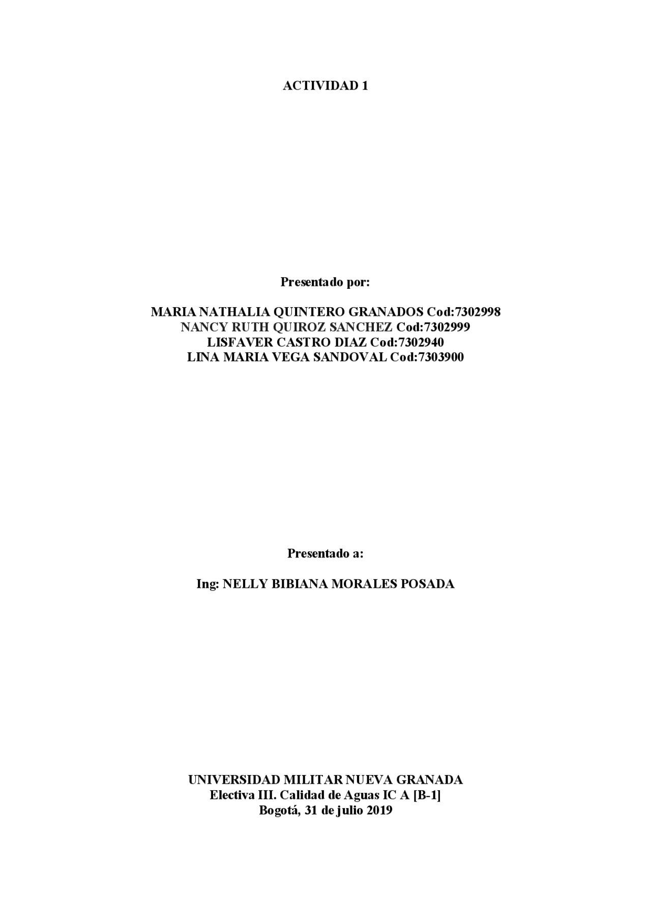 ACTIVIDAD COMPLEMENTARIA 1 - Docsity