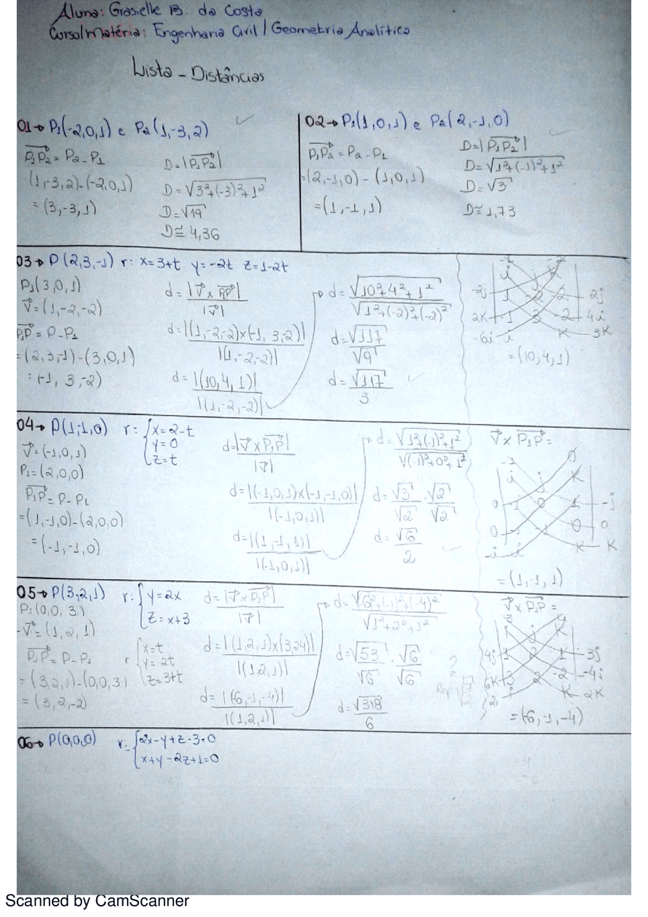 ExercÍcios Resolvidos Geometria AnalÍtica Docsity