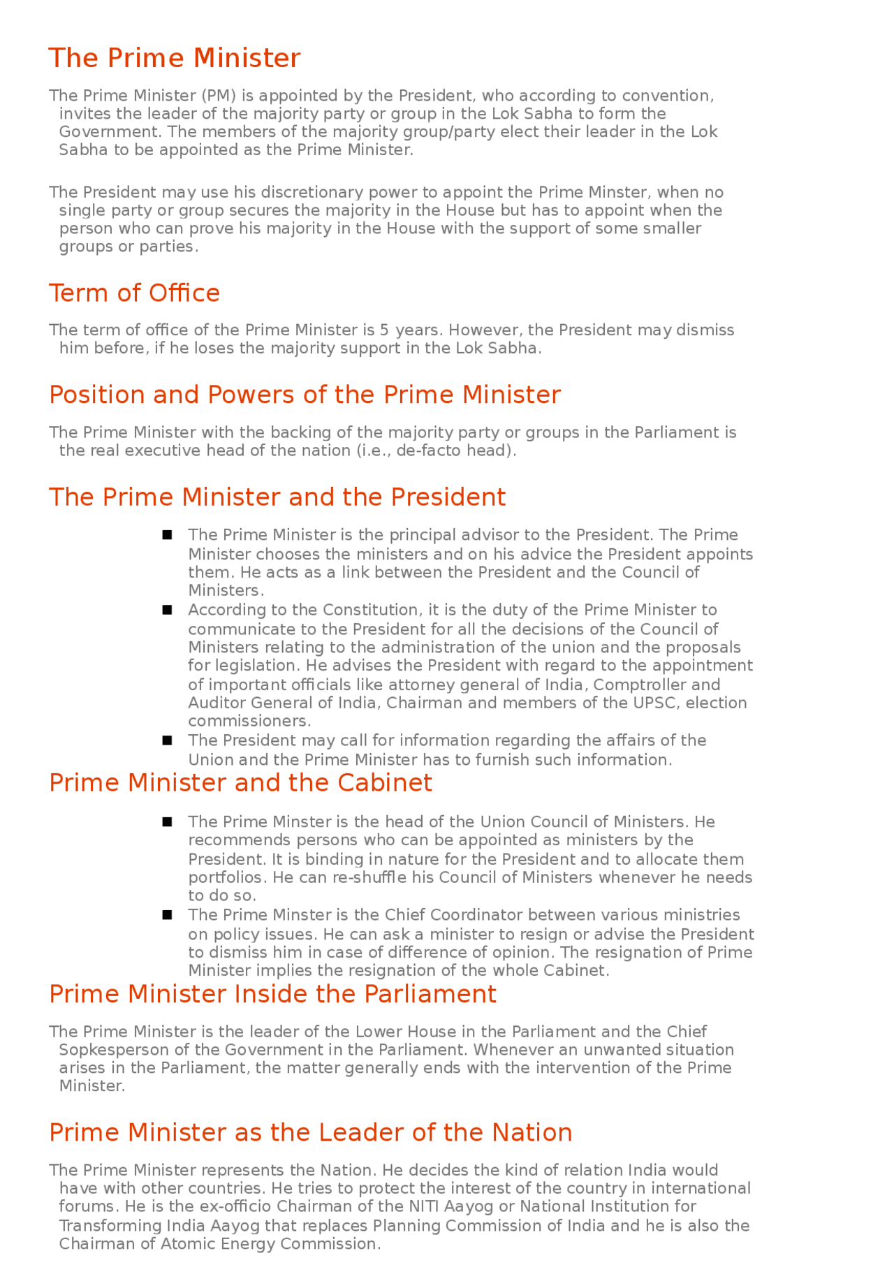 History and civics study or summary notes - Docsity