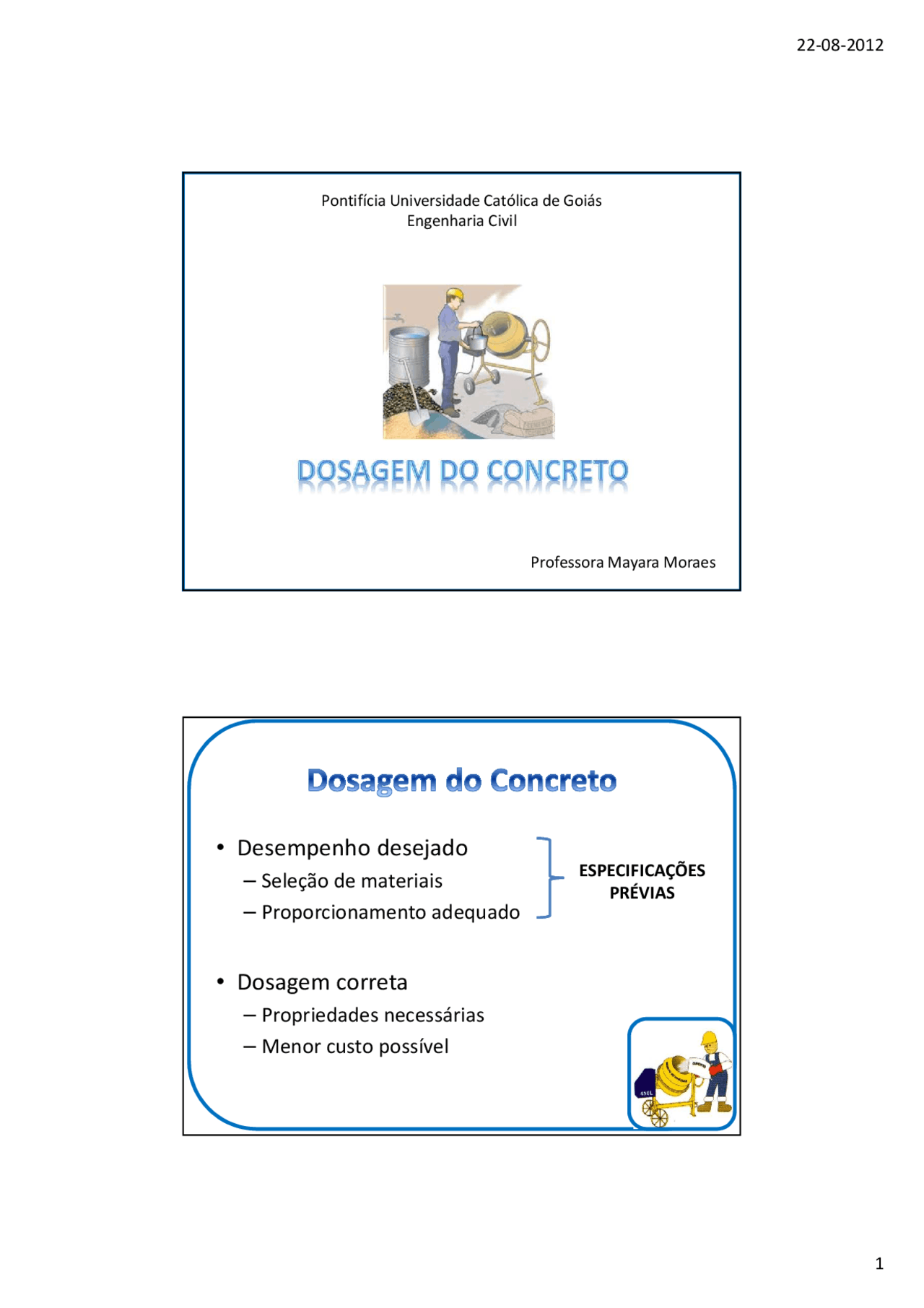 Dosagem De Concretos Docsity