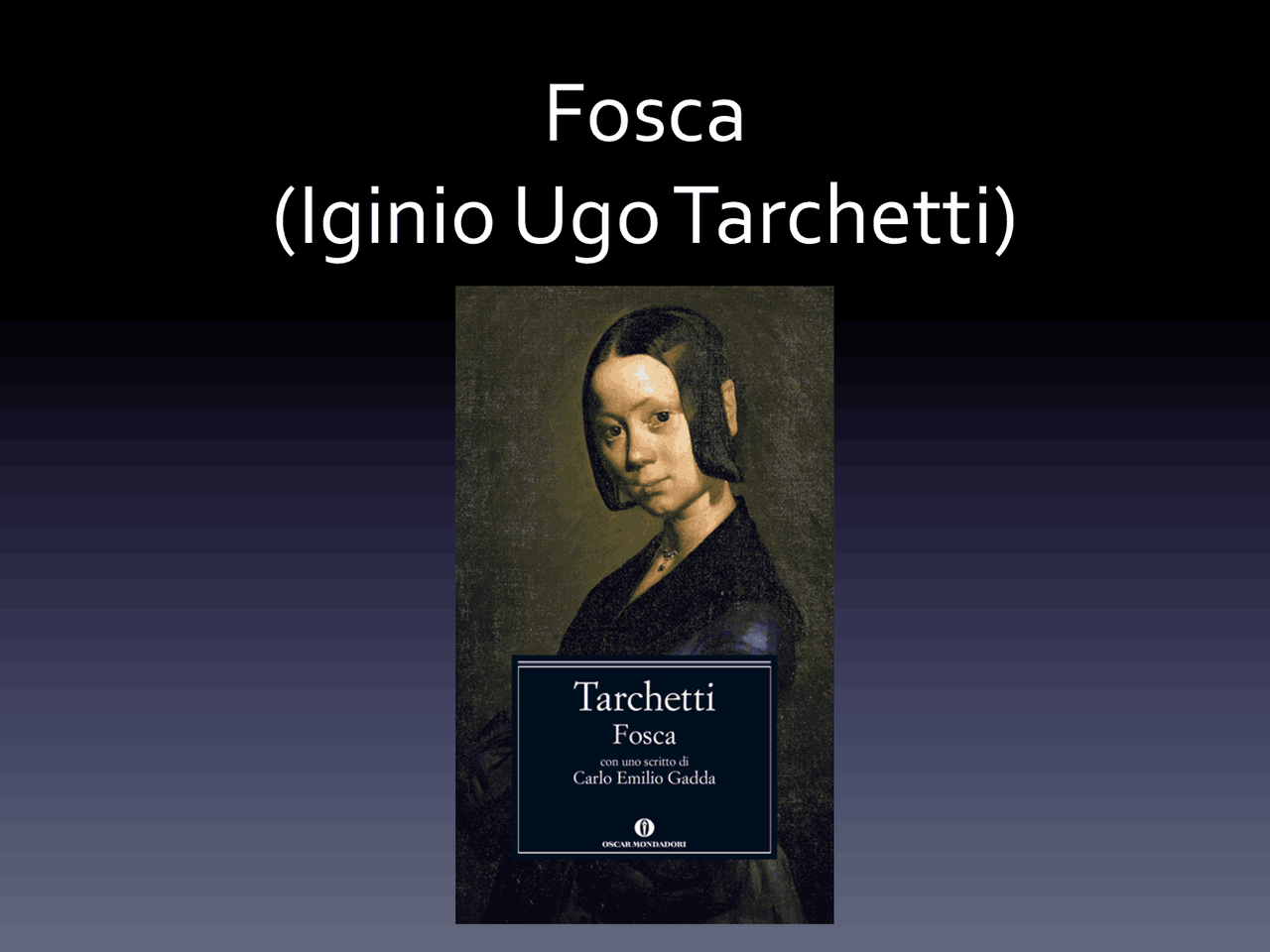 Fosca Di Ugo Tarchetti Docsity