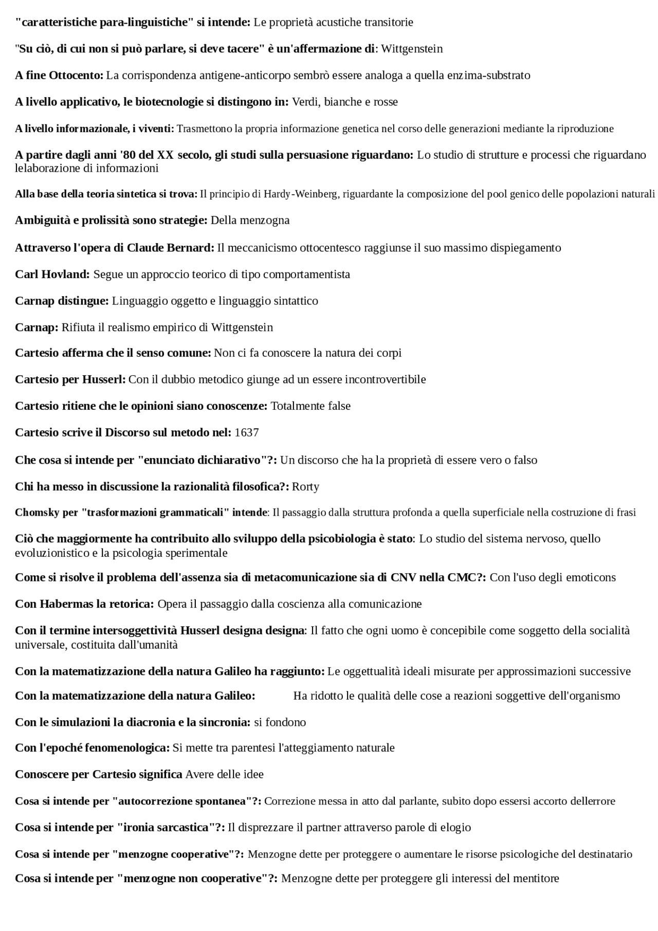 Filosofia Della Comunicazione E Del Linguaggio Docsity