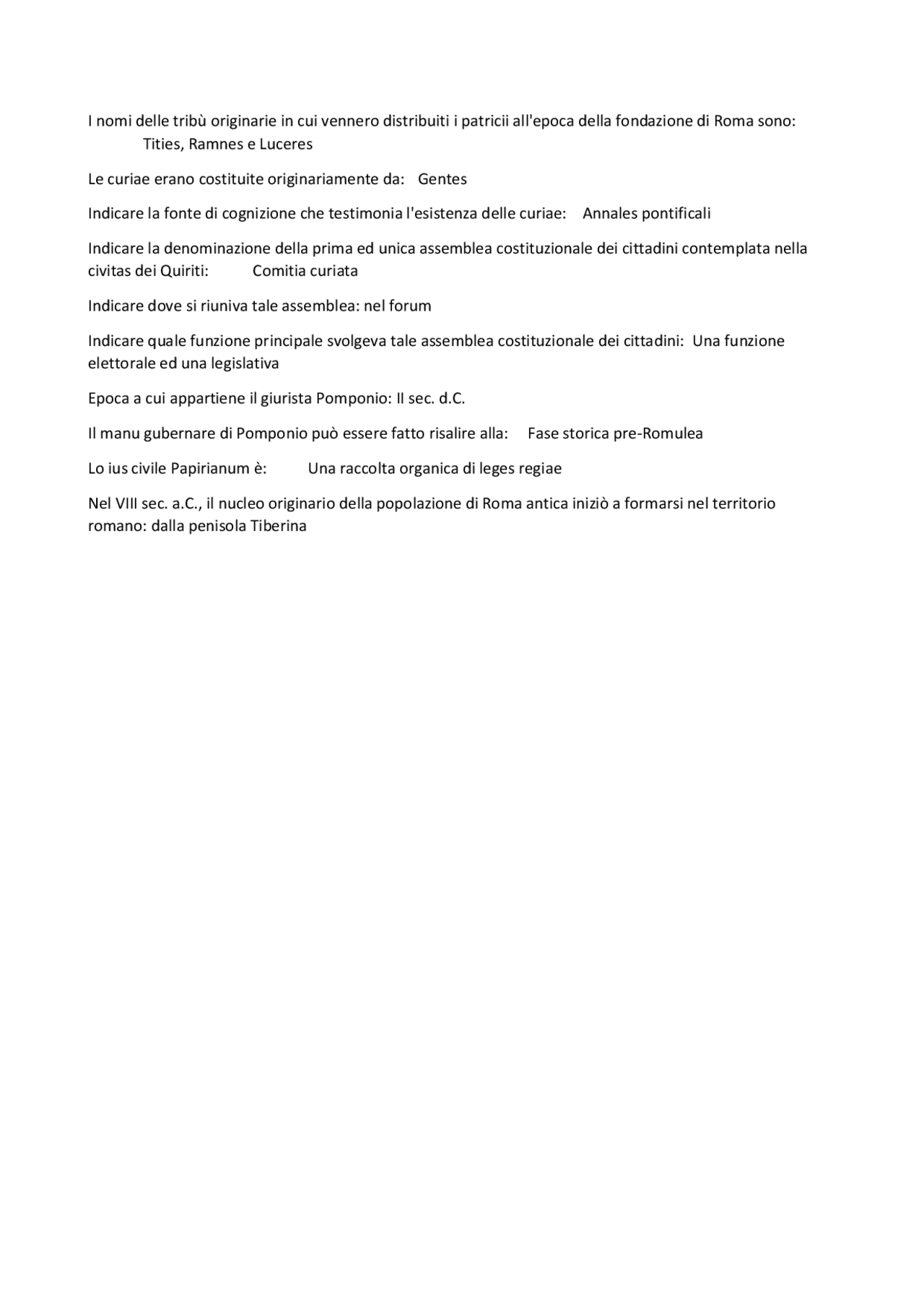 Storia Del Diritto Romano Lezione 2 Docsity
