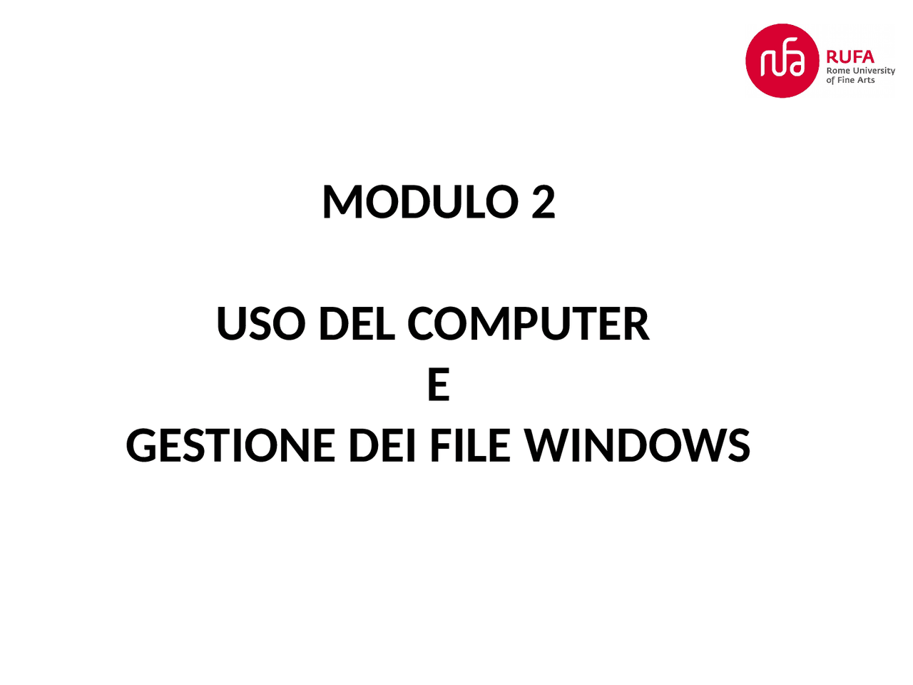 Uso Del Computer E Gestione Dei File Windows Docsity