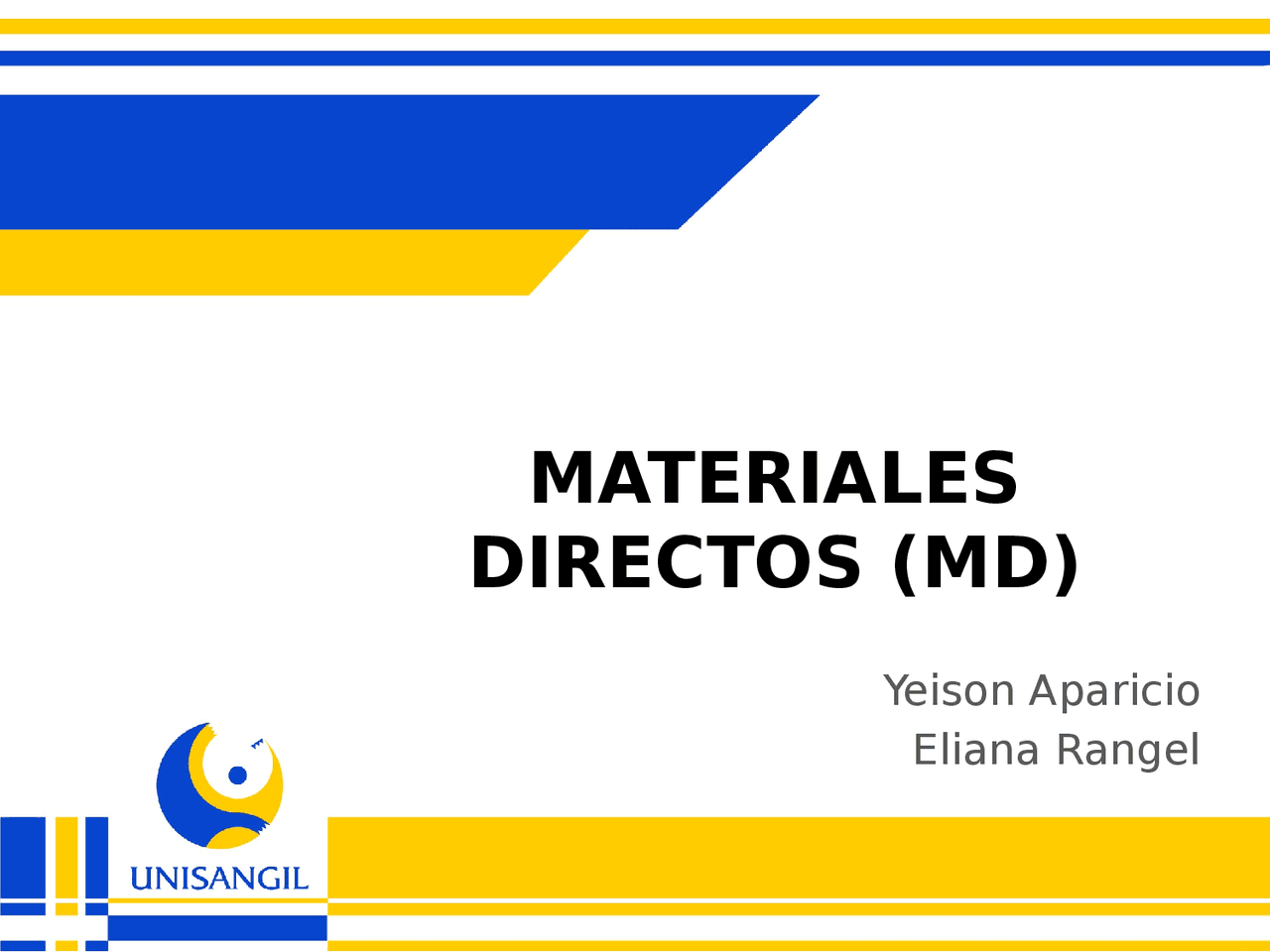 MATERIALES DIRECTOS DE FABRICACION COSTOS 1 | Diapositivas de ...