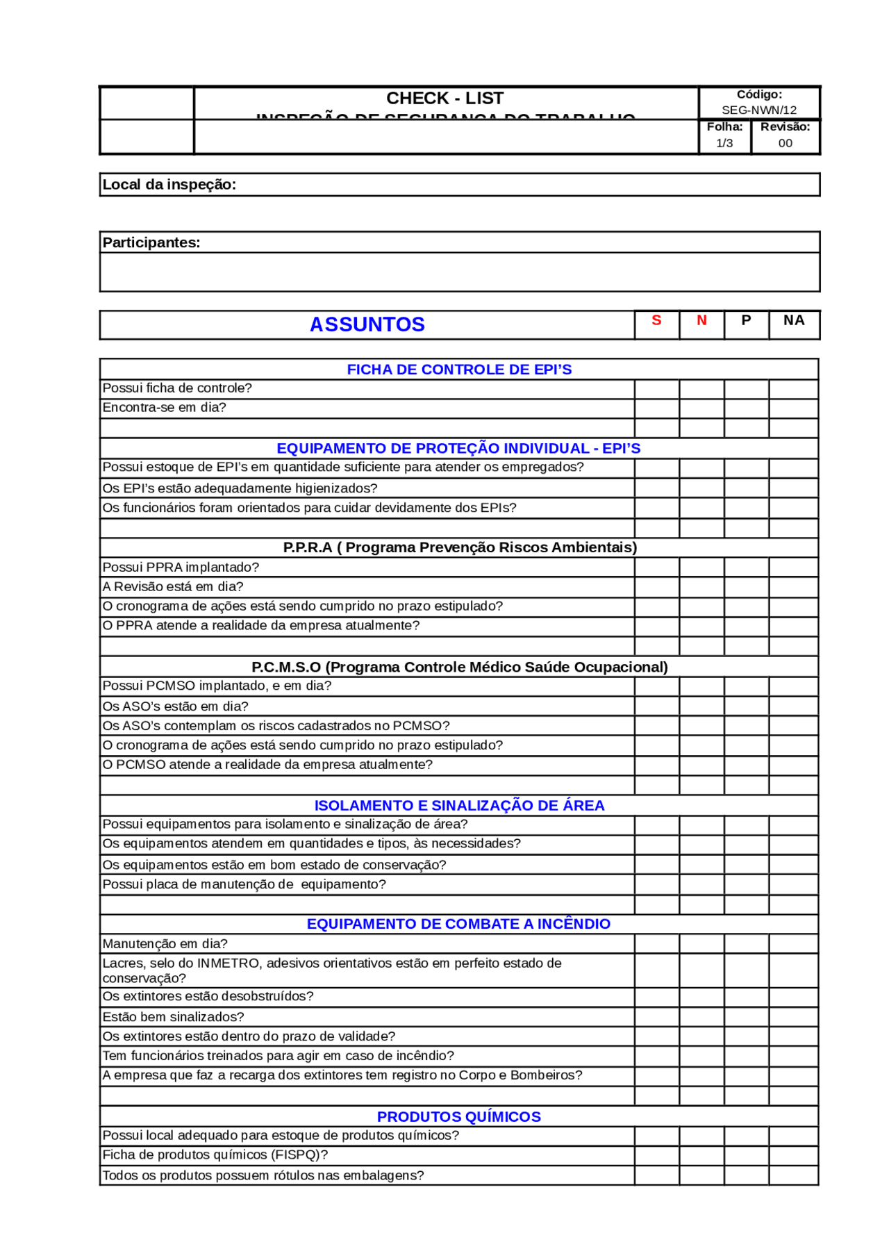 Segurança Do Trabalho Docsity