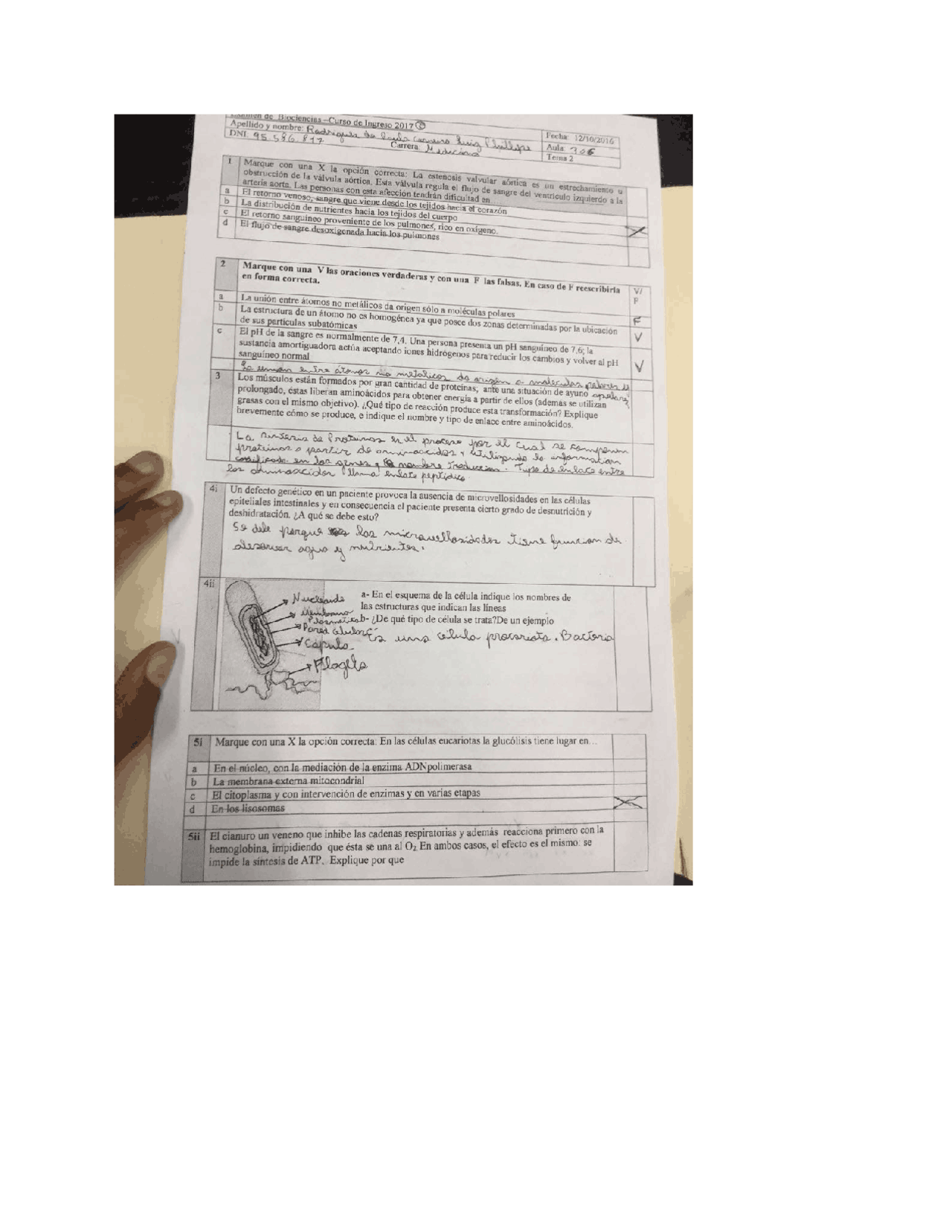 Examen Biologia Unlam Ejercicios De Biología Docsity