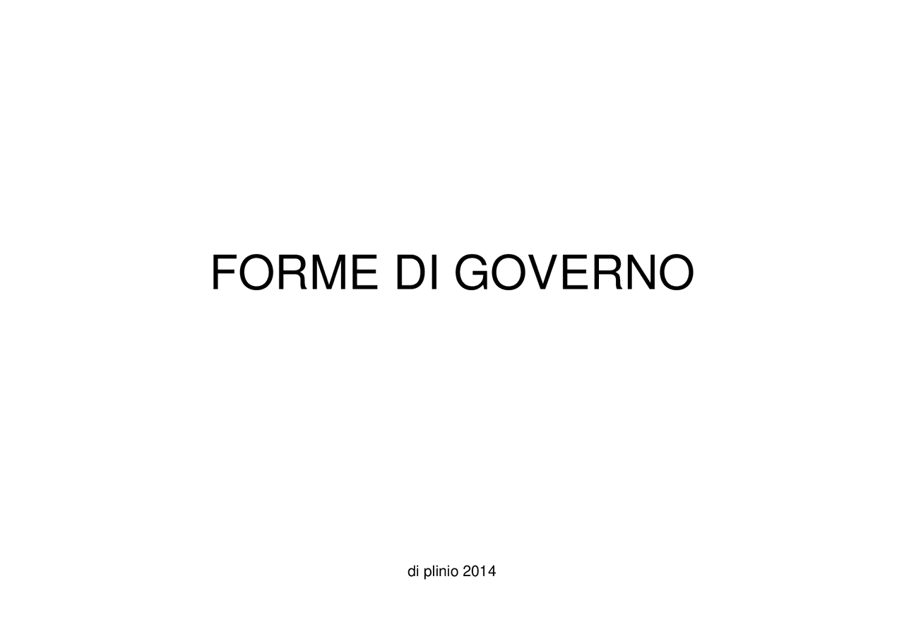 Diritto Pubblico Slides E Lezioni Docsity
