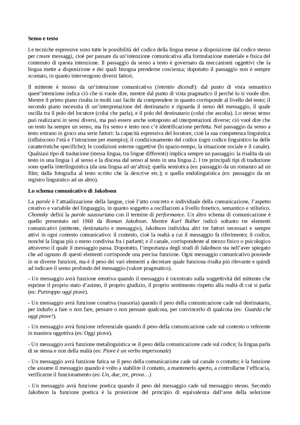 Tecniche Espressive Dellitaliano Docsity