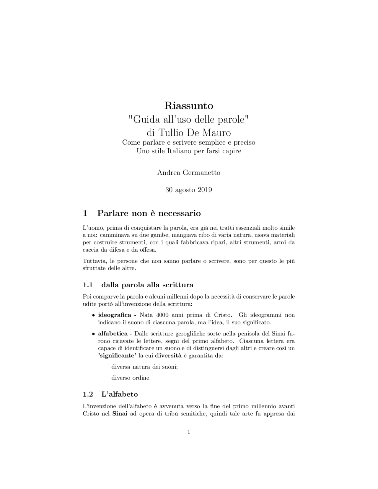 Riassunto Guida Alluso Delle Parole Docsity