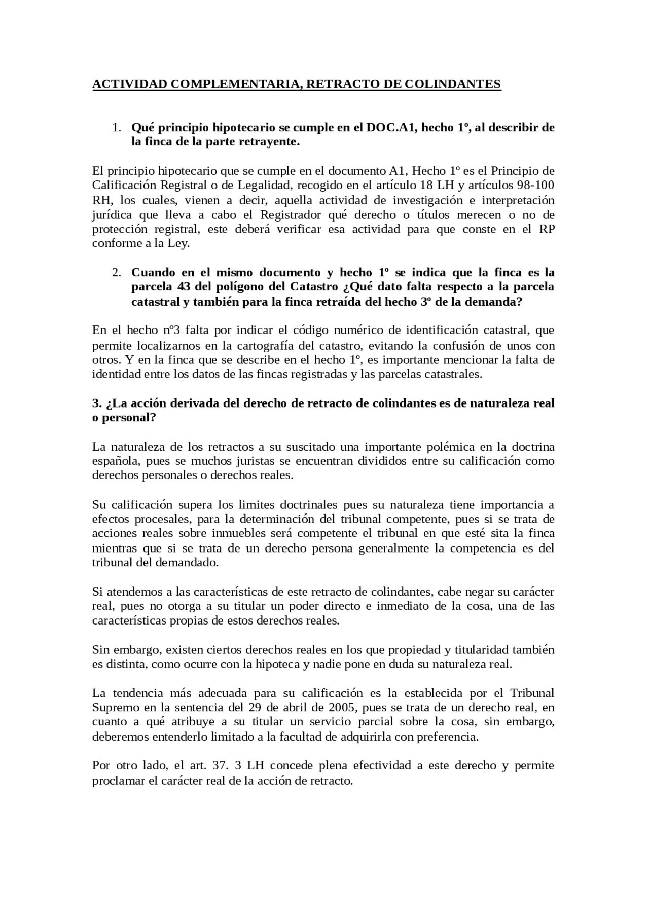 Actividad complementaria - Docsity