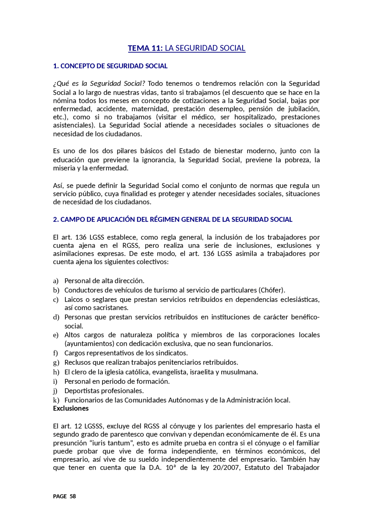 Tema 11 Derecho Laboral Ii Buenos Docsity
