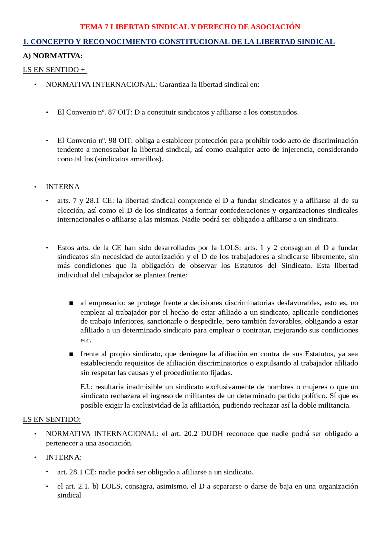 Tema 7 Derecho Laboral Ii Buenos Docsity