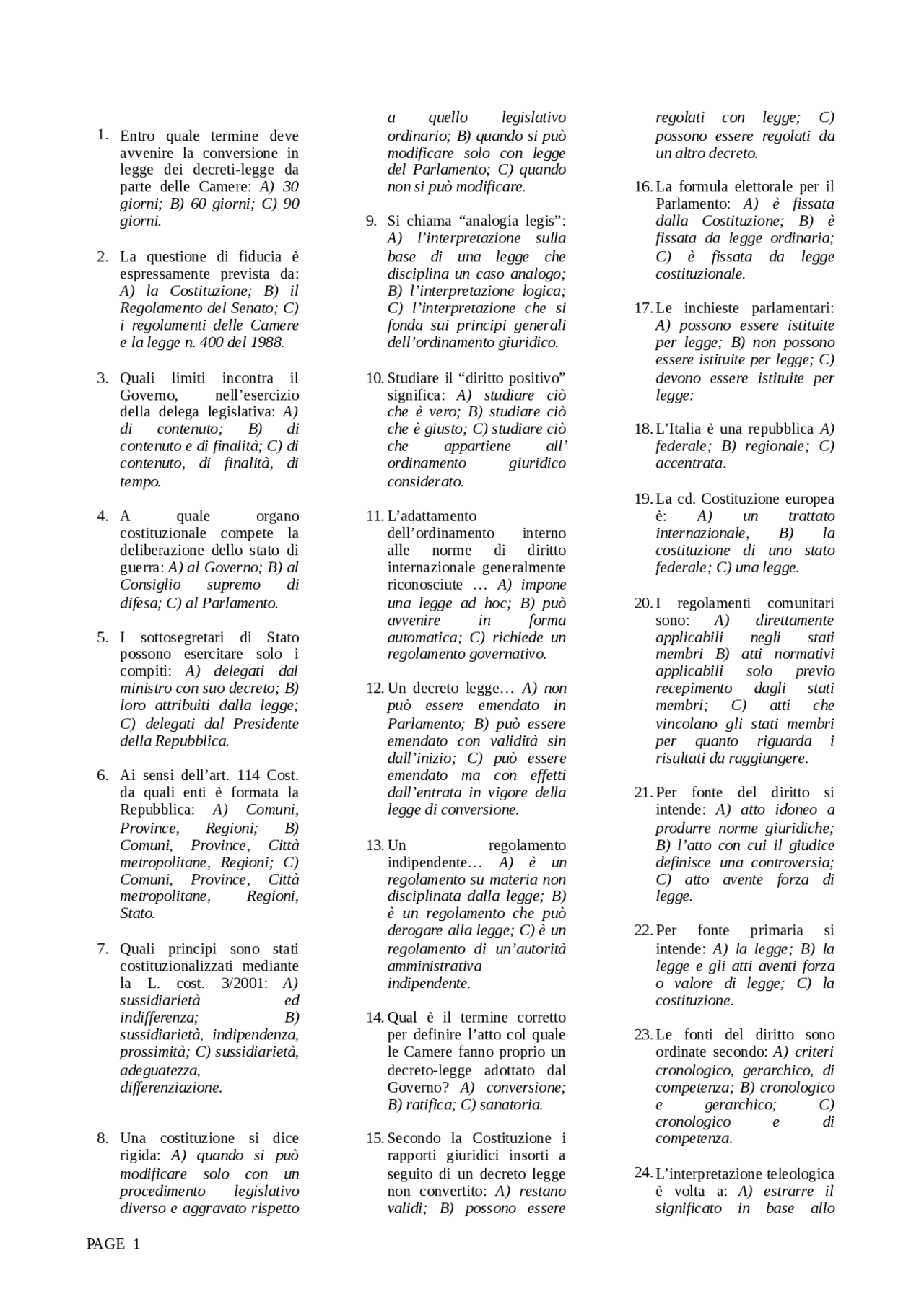 Istituzioni Di Diritto Pubblico Docsity