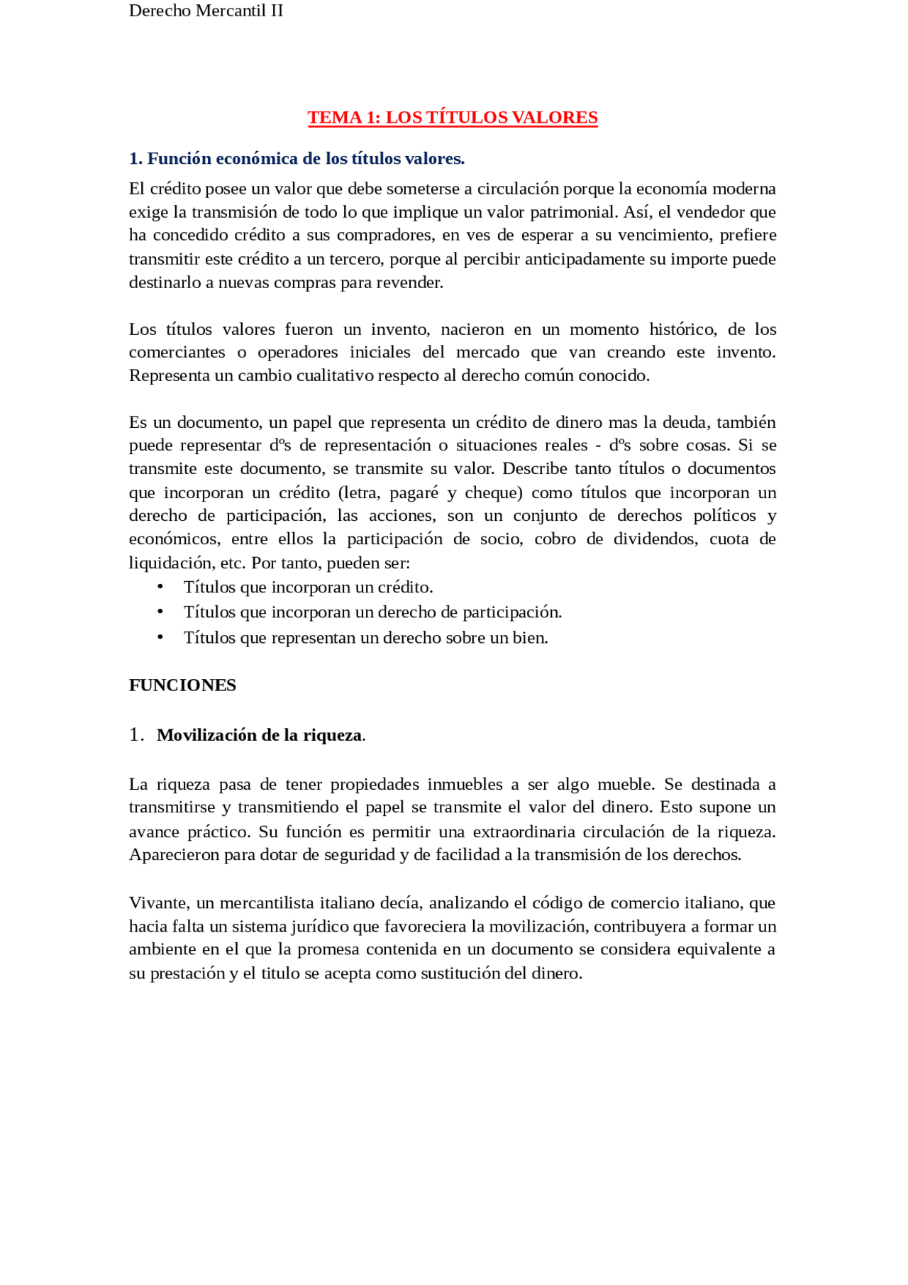 Apuntes Derecho Mercantil Ii Buenos Docsity