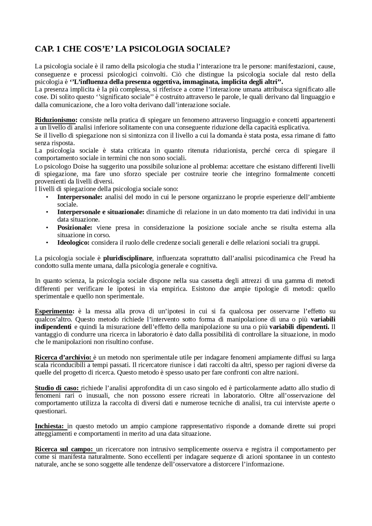 Riassunto Completo Psicologia Sociale Michael Hogg Graham