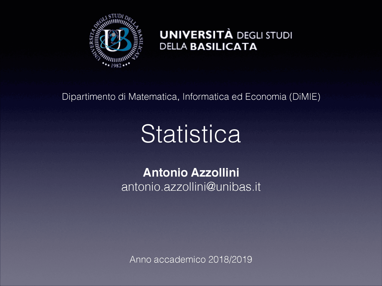 Statistica lezione 1 - Docsity