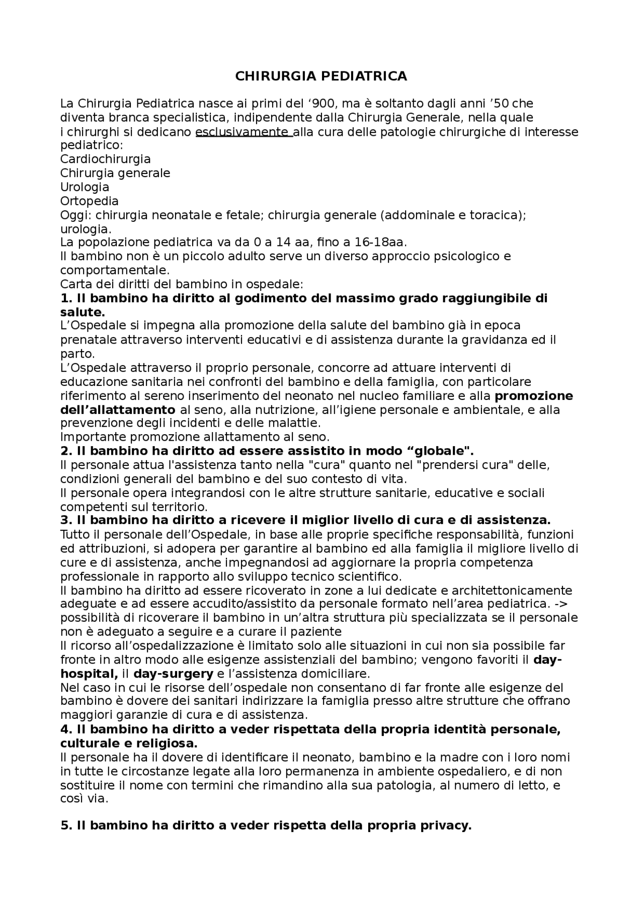 Appunti Di Chirurgia Generale Docsity