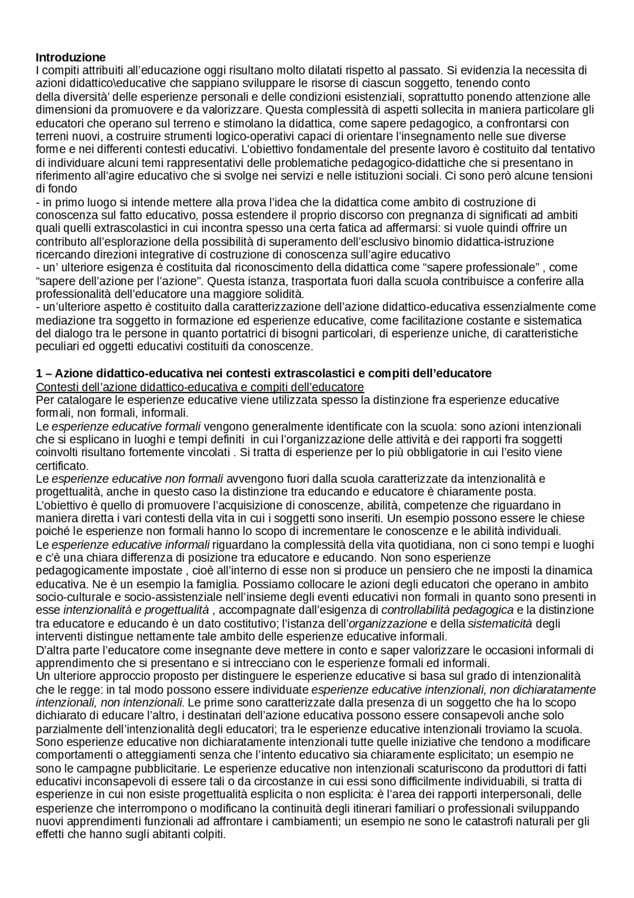 Le Nuove Professioni Educative Pro Balduzzi Docsity